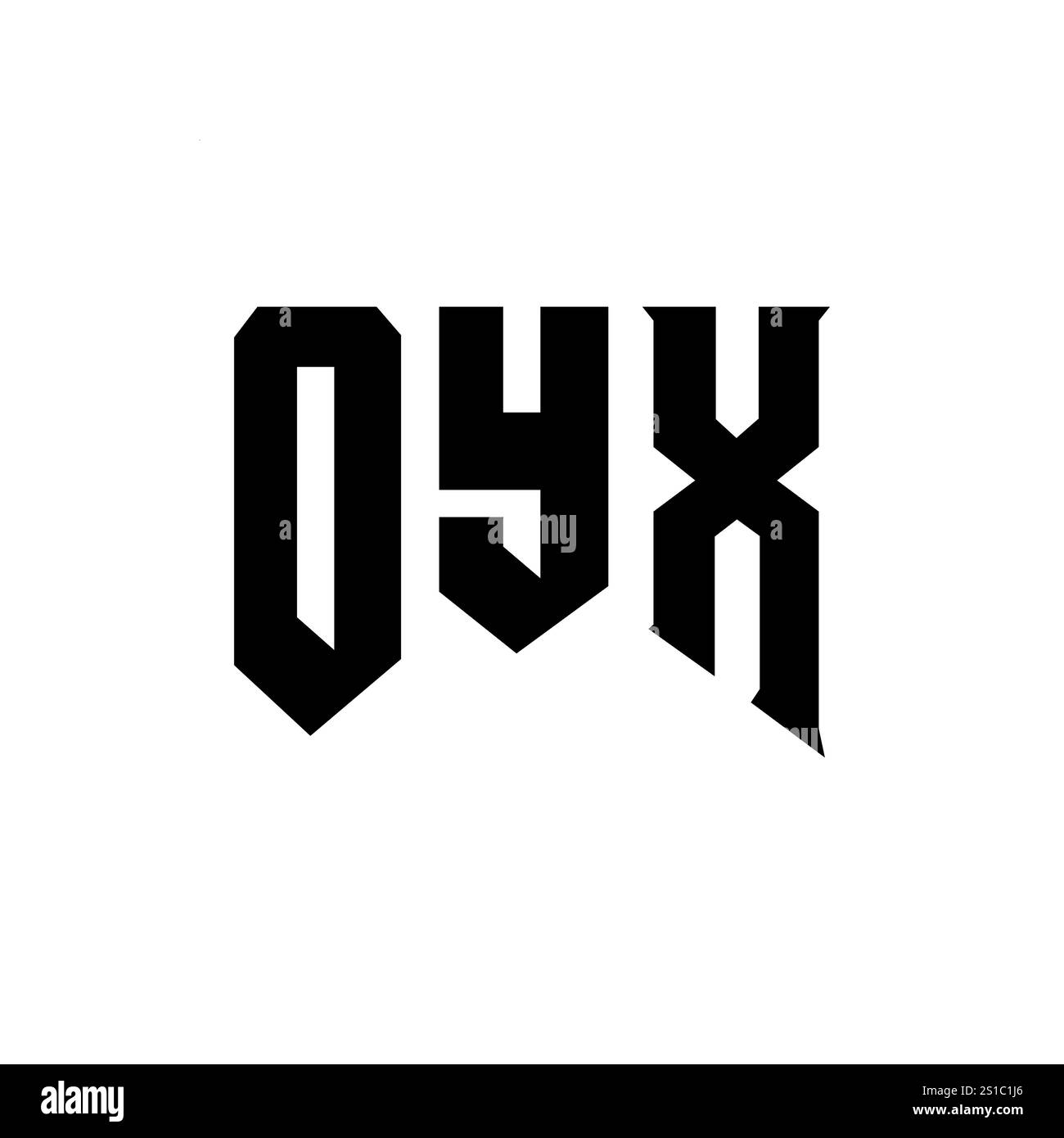 OYX letter logo design for technology company. OYX logo design black ...