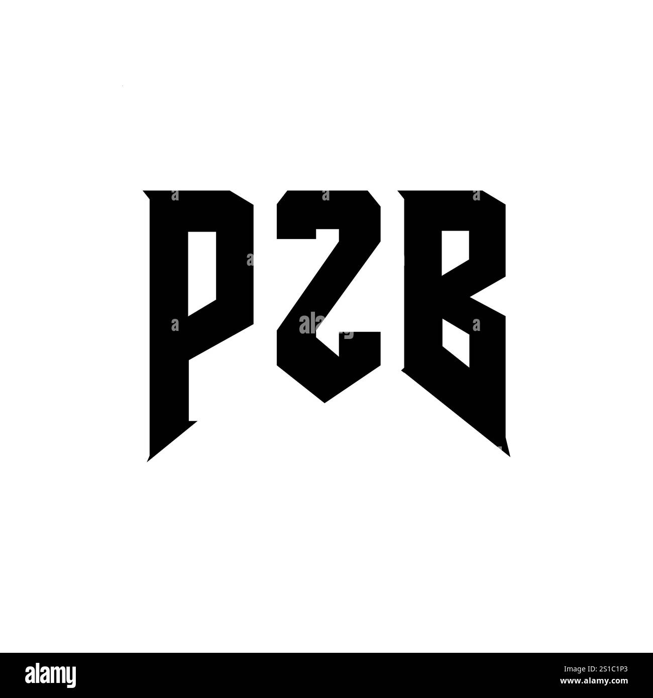 Pzb logo design hi-res stock photography and images - Alamy