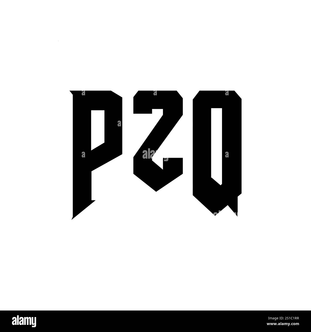 Pzq logo design hi-res stock photography and images - Alamy