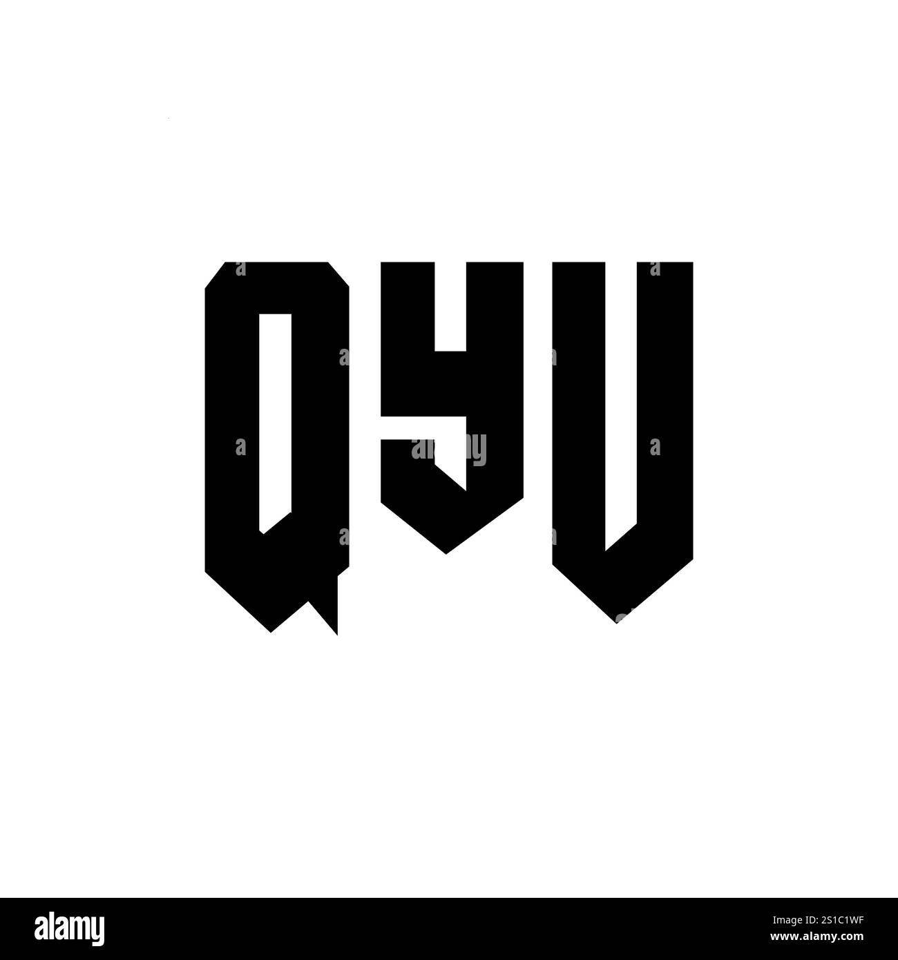 Qyu logo design hi-res stock photography and images - Alamy
