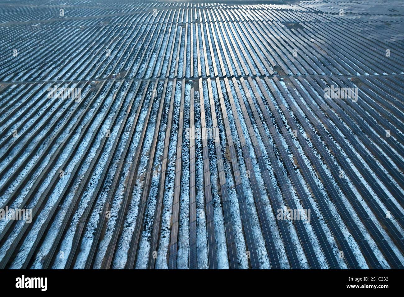 Yinchuan, China. 03rd Jan, 2025. Aerial photo of the 2 million kilowatt ...
