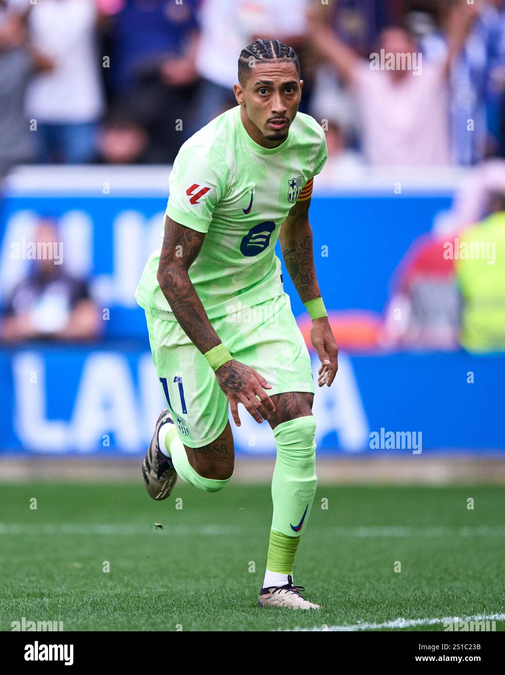 Raphael Dias Belloli 'Raphinha' of FC Barcelona looks on during the ...