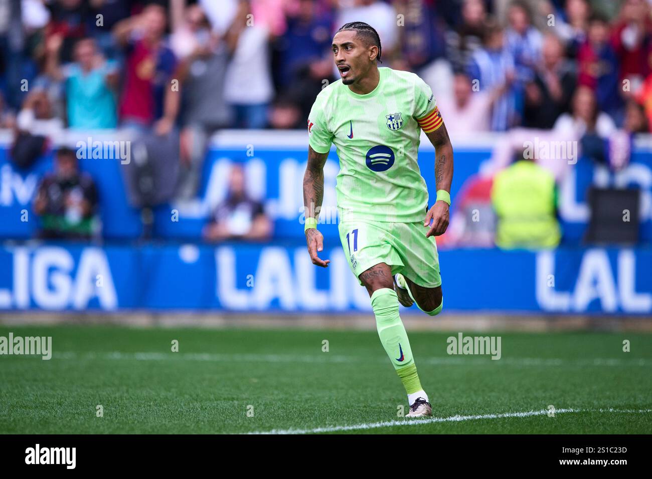 Raphael Dias Belloli 'Raphinha' of FC Barcelona looks on during the ...