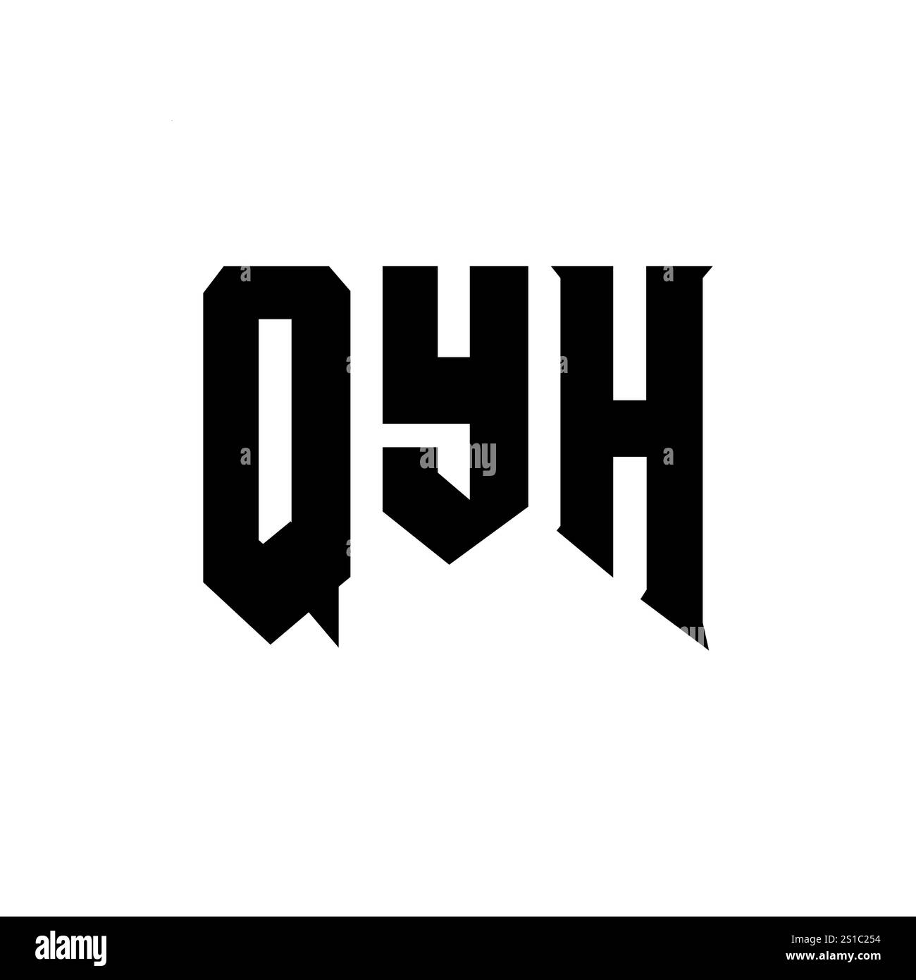 Qyh logo design hi-res stock photography and images - Alamy