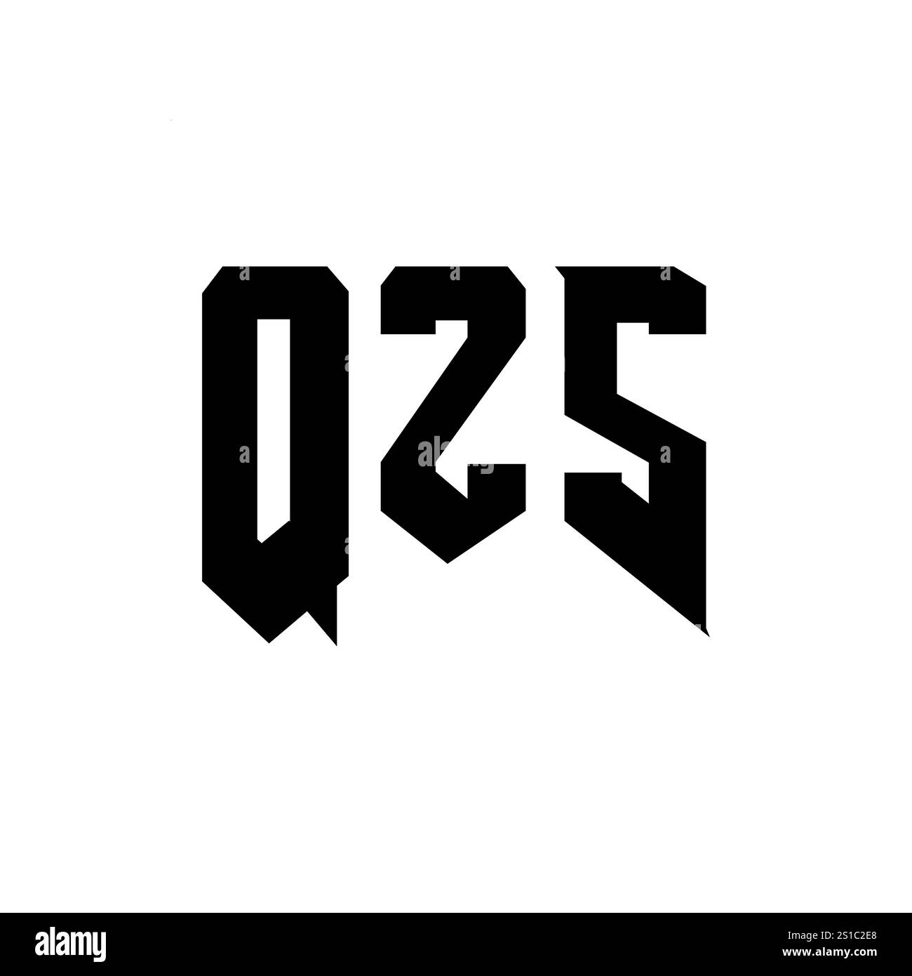 QZS letter logo design for technology company. QZS logo design black ...
