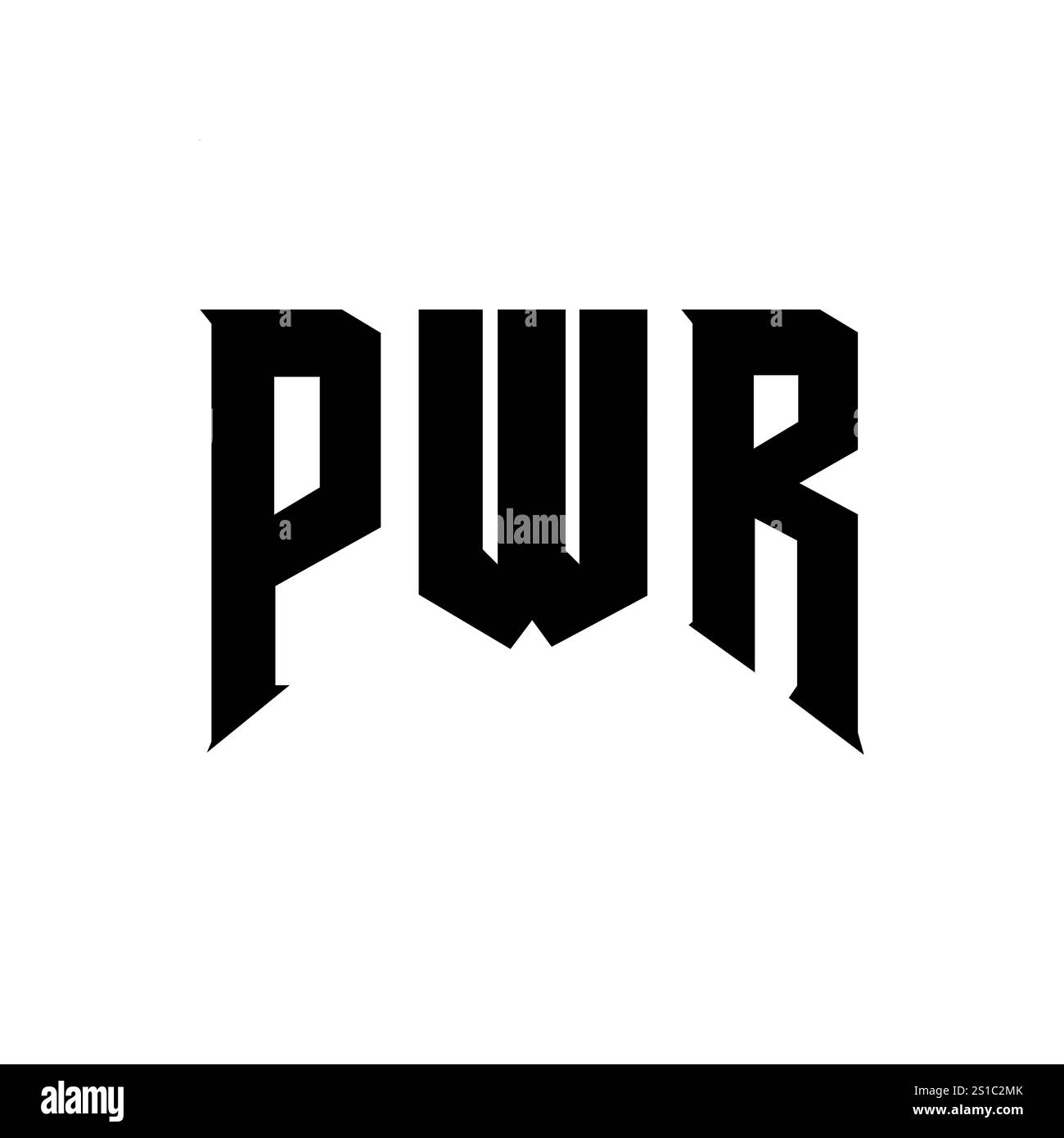 Pwr logo design Cut Out Stock Images & Pictures - Alamy