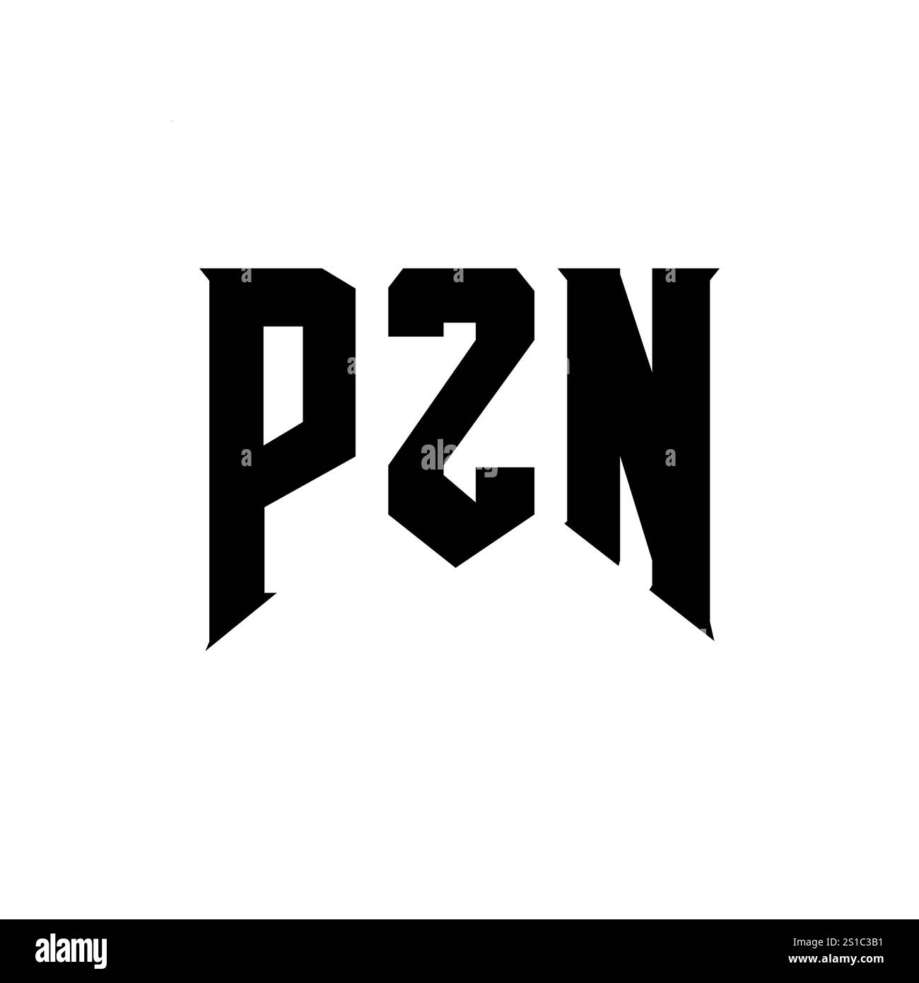 Pzn logo design hi-res stock photography and images - Alamy