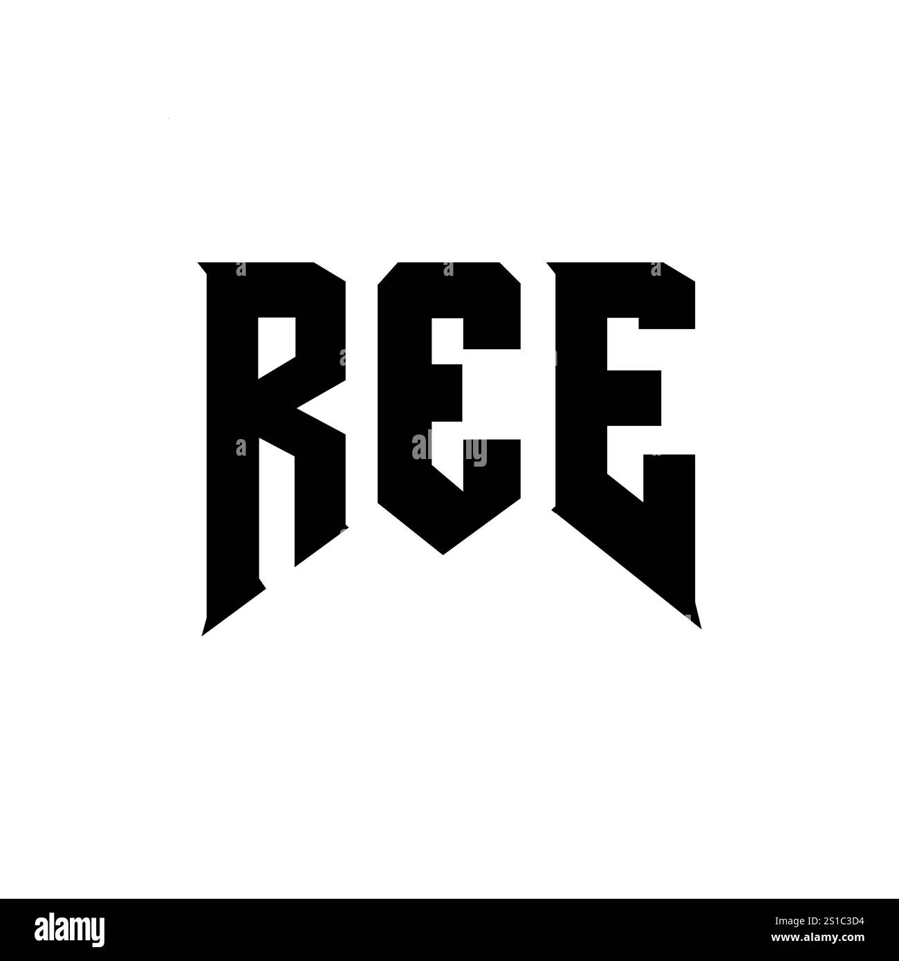 REE letter logo design for technology company. REE logo design black ...