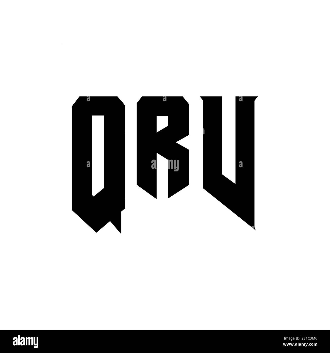 QRV letter logo design for technology company. QRV logo design black ...