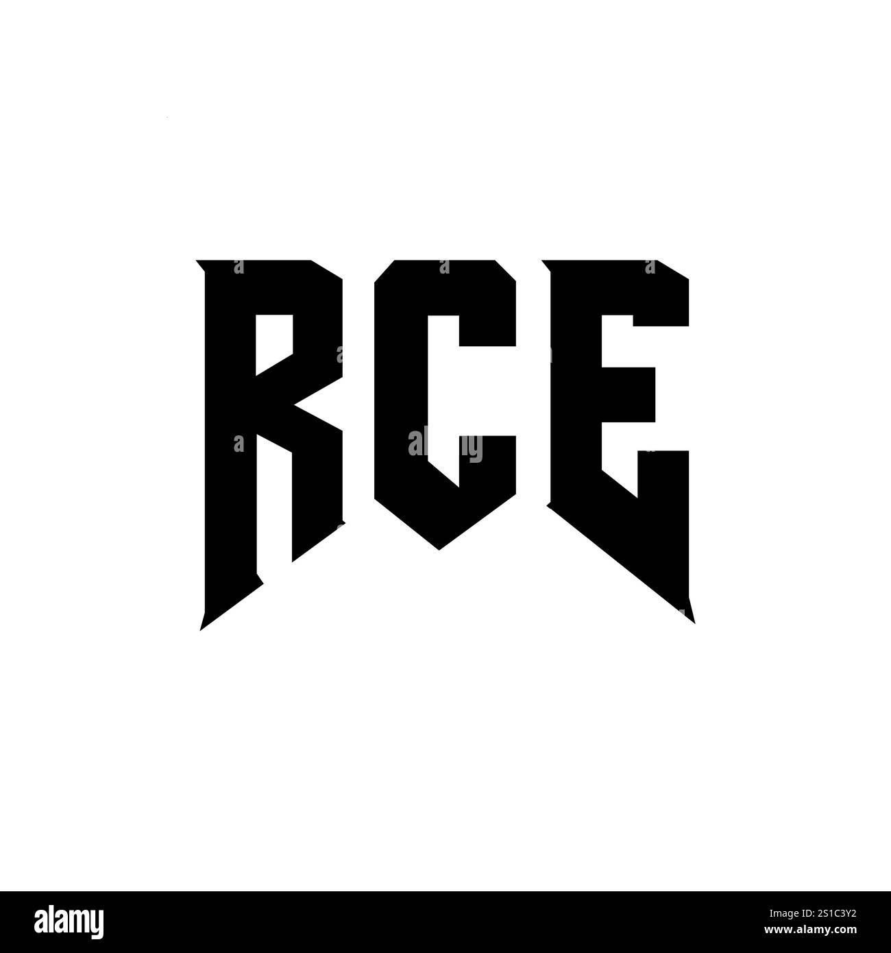 RCE letter logo design for technology company. RCE logo design black ...