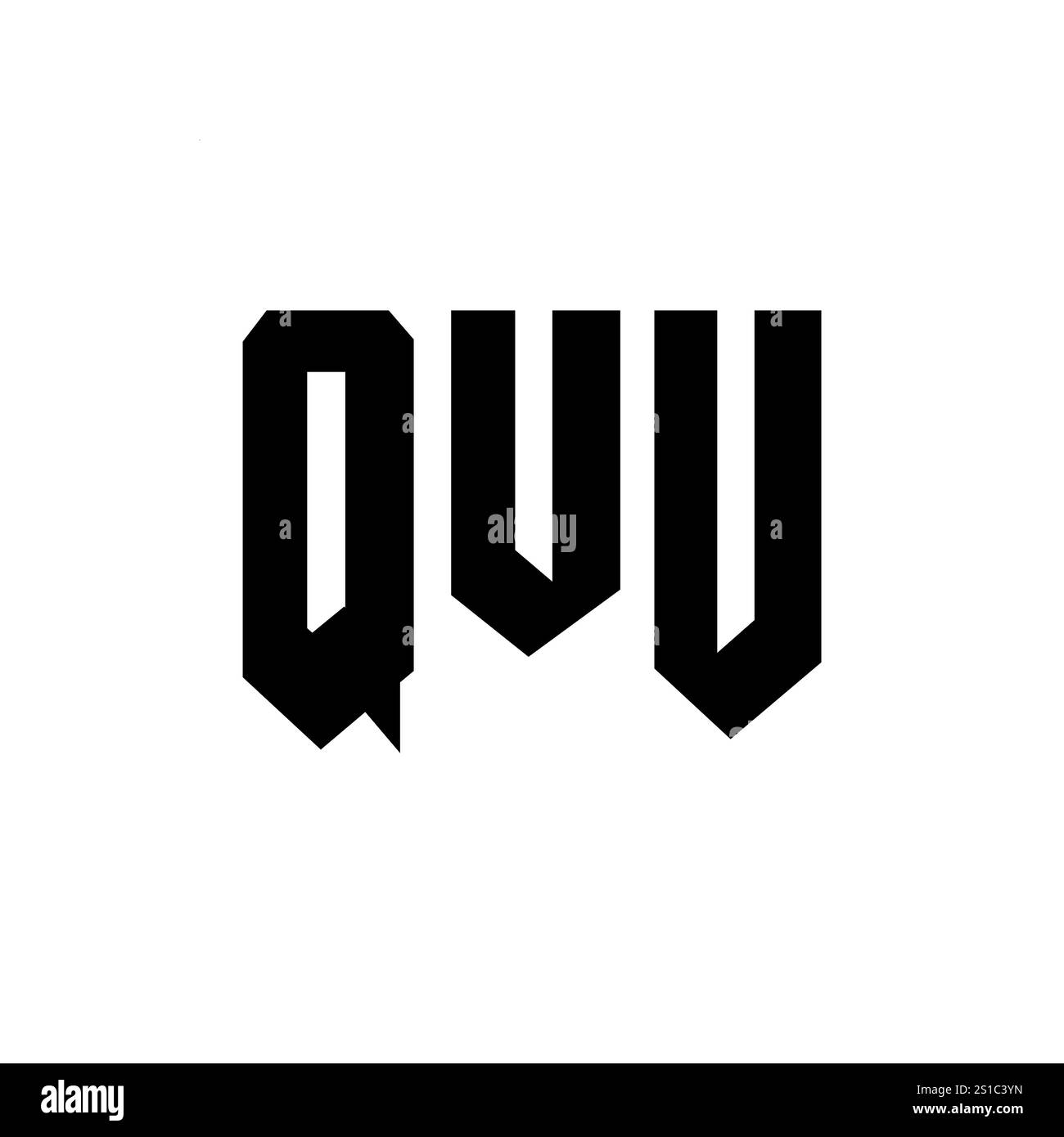 QUU letter logo design for technology company. QUU logo design black ...