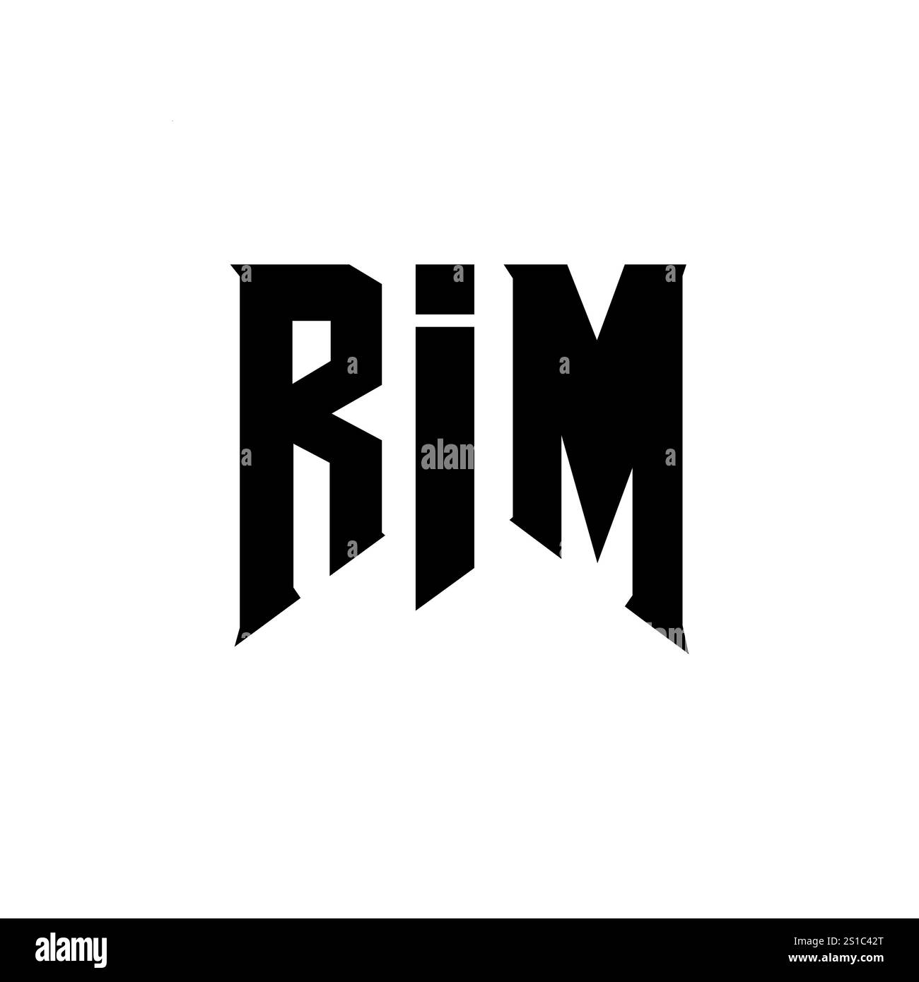 RIM letter logo design for technology company. RIM logo design black ...