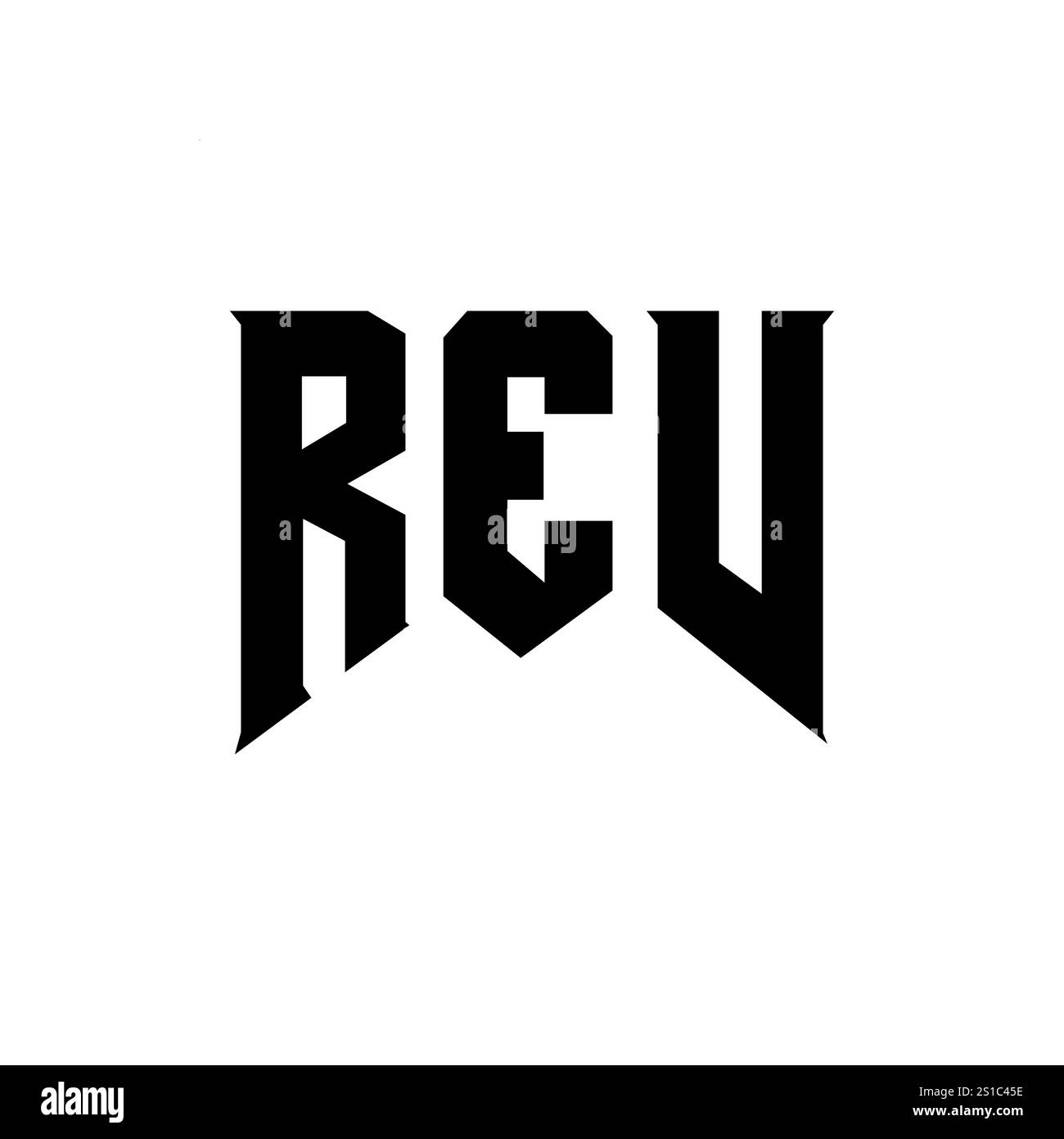 REV letter logo design for technology company. REV logo design black ...