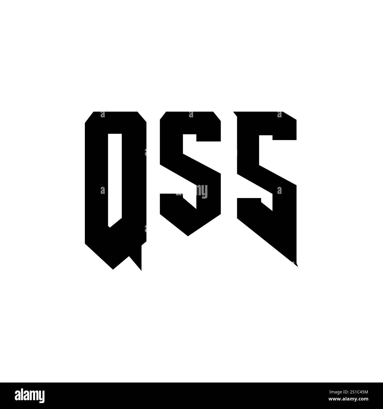 QSS letter logo design for technology company. QSS logo design black ...