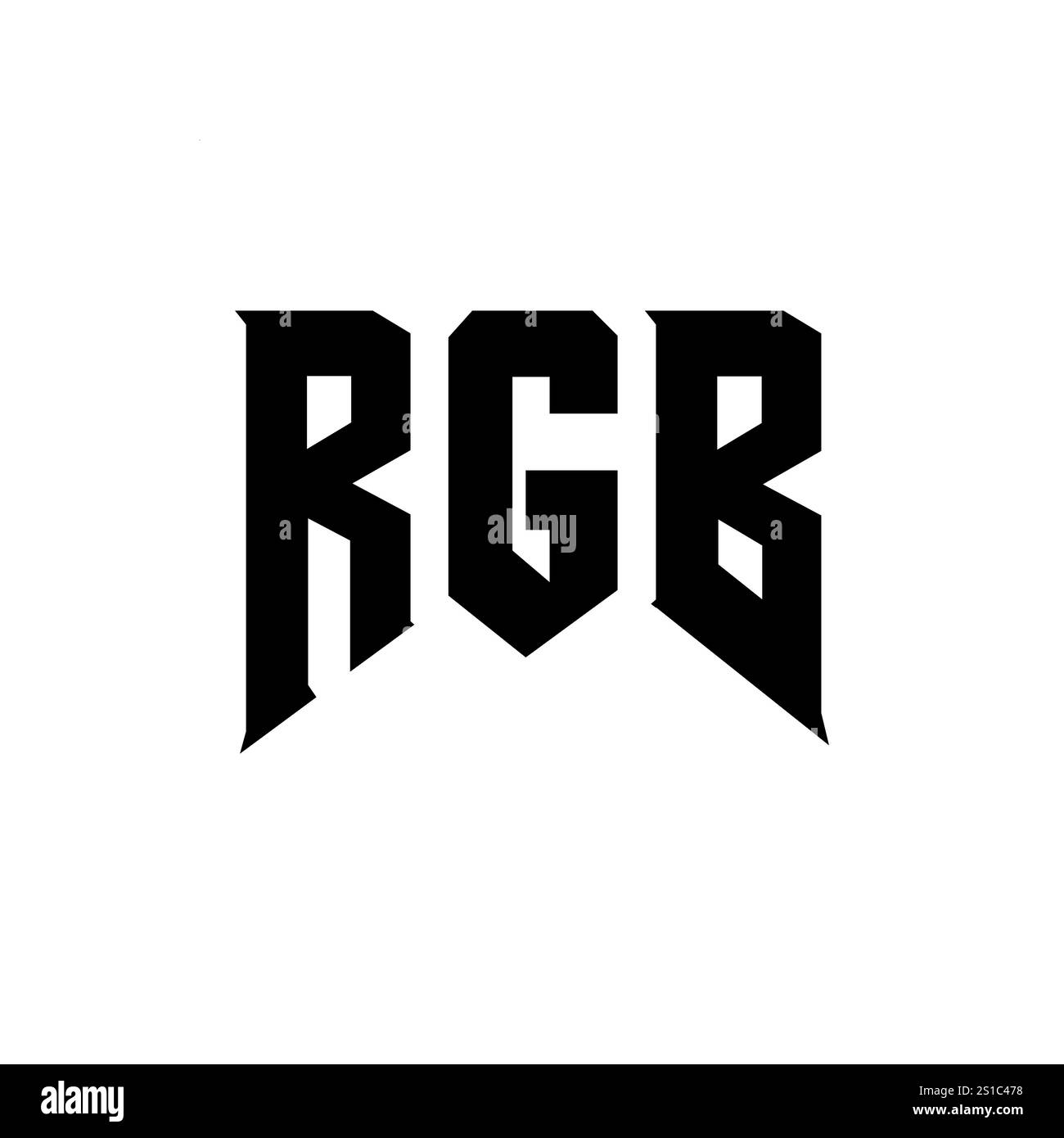 RGB letter logo design for technology company. RGB logo design black ...