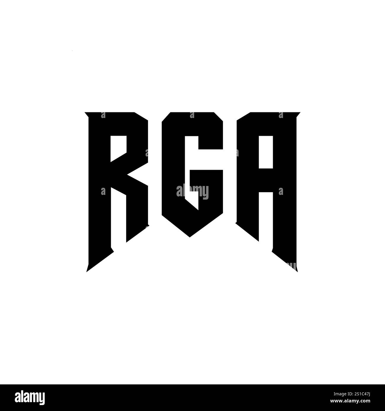 Rga logo design Stock Vector Images - Alamy