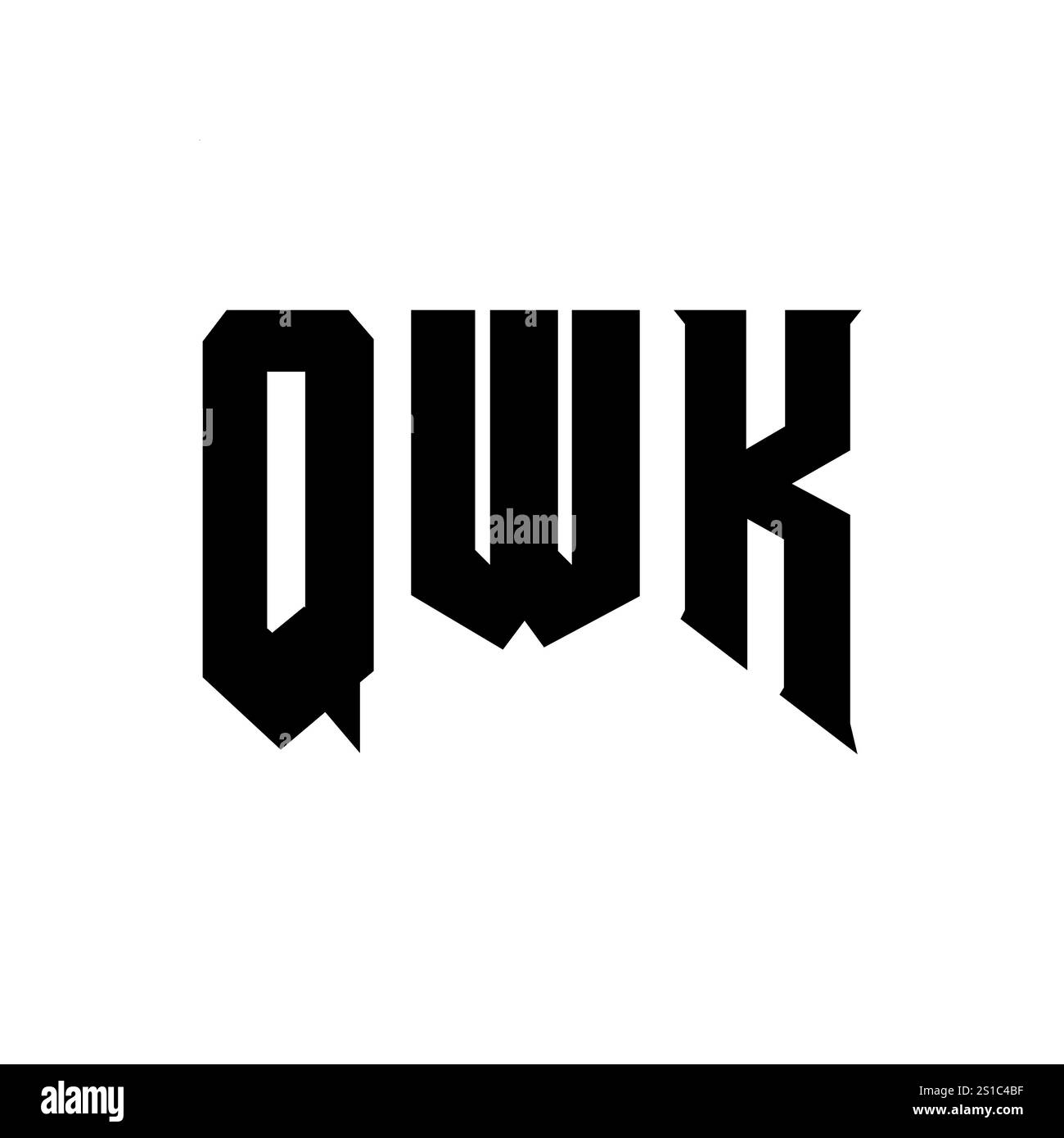Qwk logo design hi-res stock photography and images - Alamy