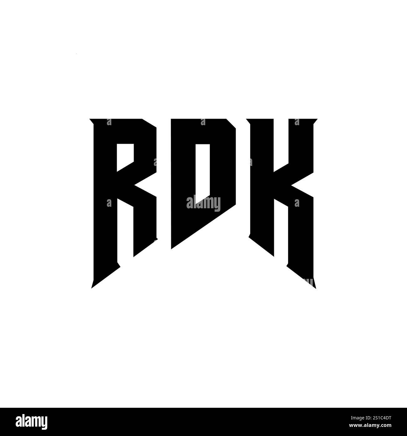 RDK letter logo design for technology company. RDK logo design black ...