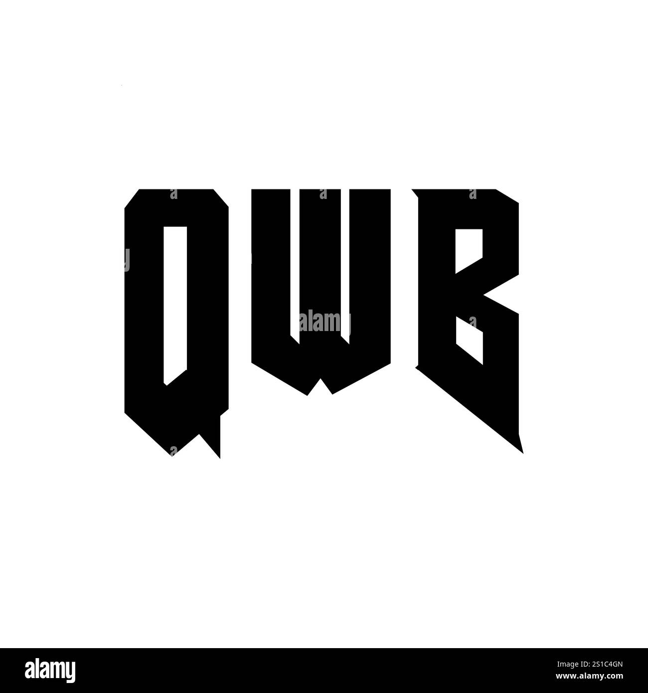Qwb logo design hi-res stock photography and images - Alamy