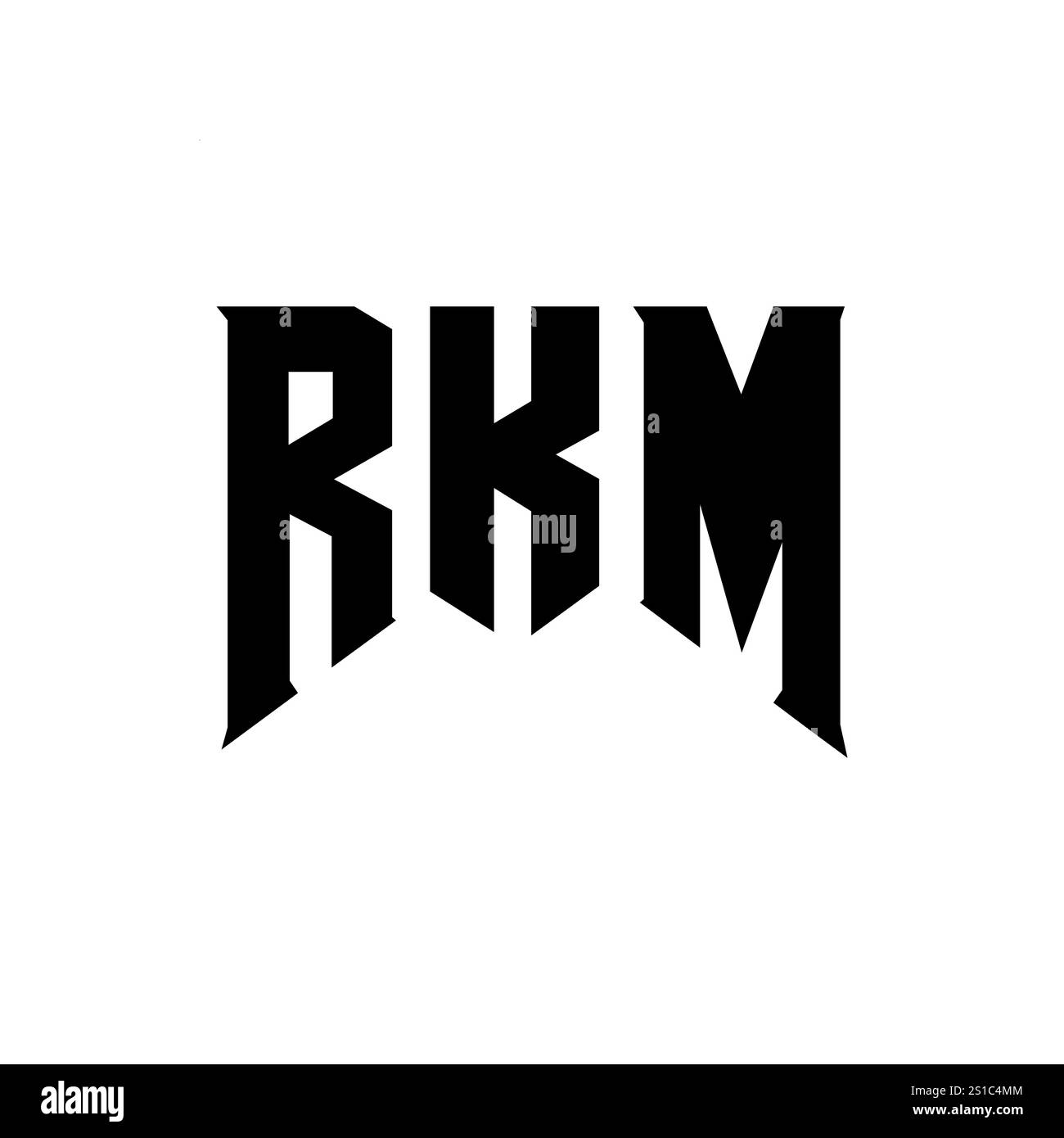 Rkm logo design Stock Vector Images - Alamy