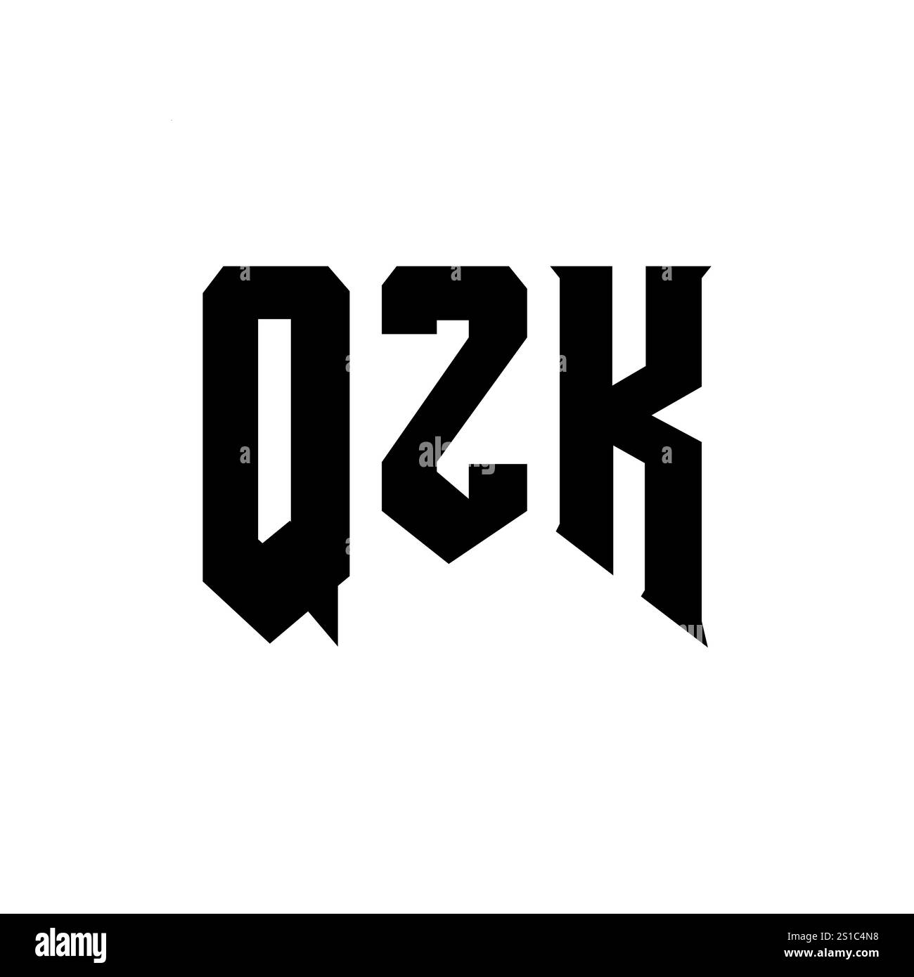 Qzk logo design hi-res stock photography and images - Alamy