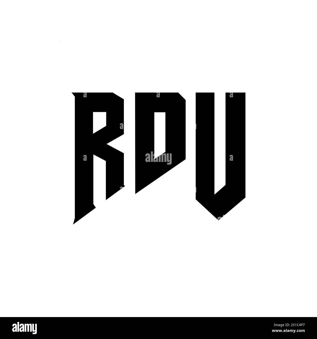 RDU letter logo design for technology company. RDU logo design black ...
