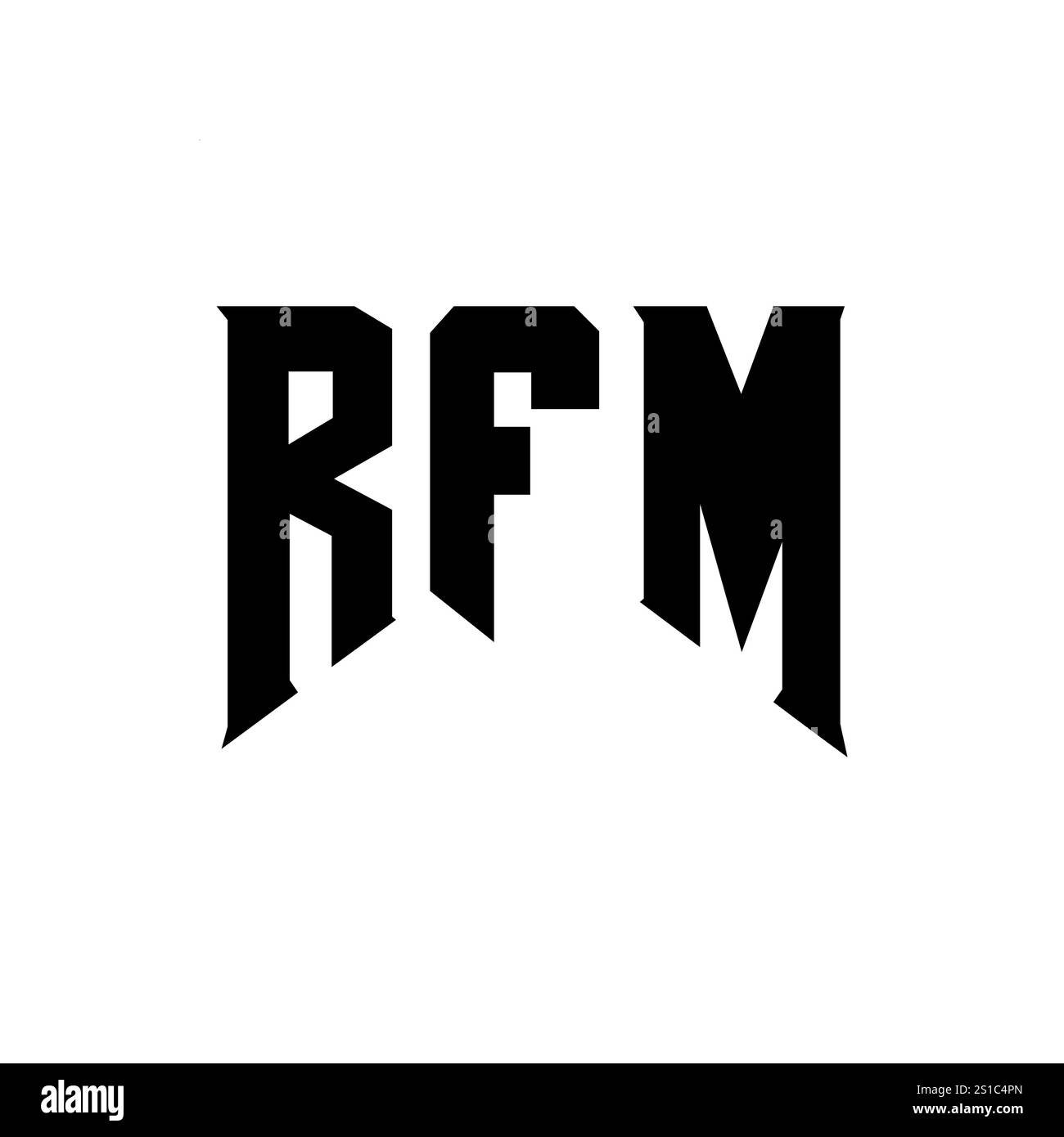 RFM letter logo design for technology company. RFM logo design black ...