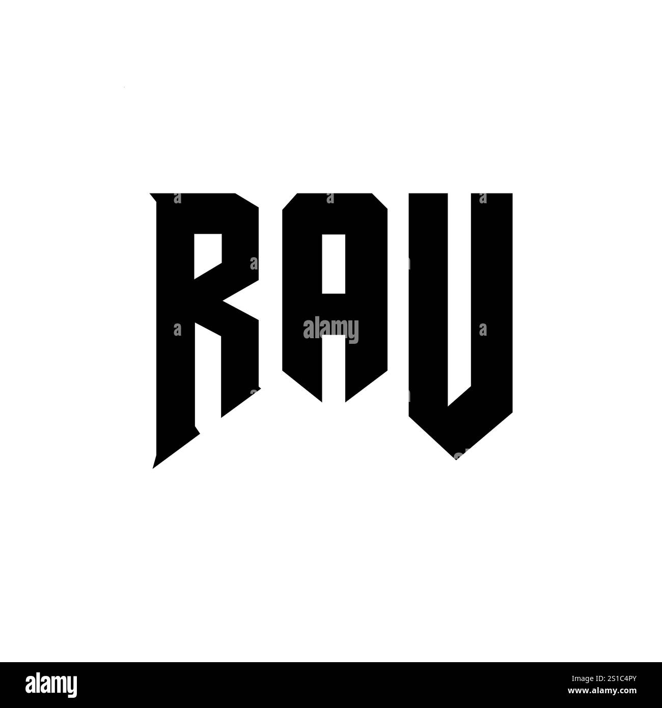 RAU letter logo design for technology company. RAU logo design black ...