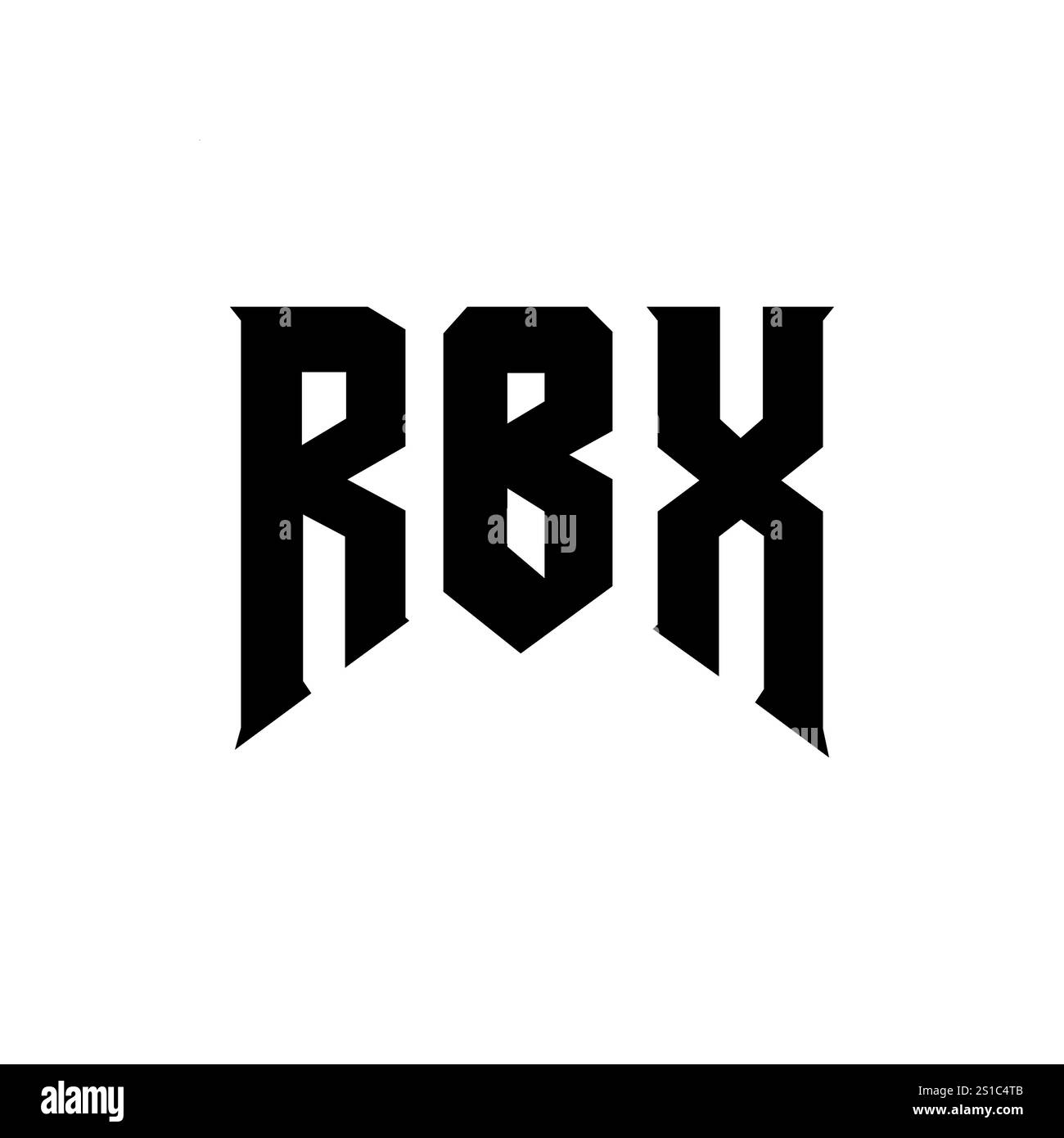RBX letter logo design for technology company. RBX logo design black ...