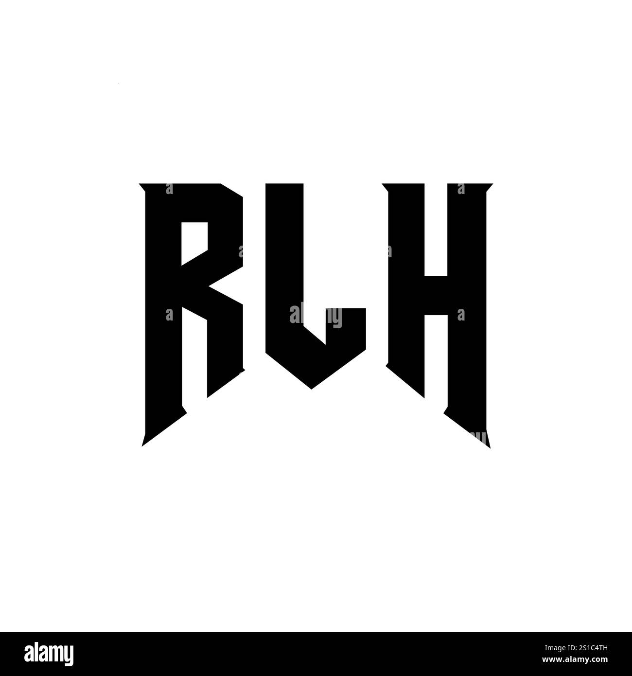 Rlh logo design hi-res stock photography and images - Alamy