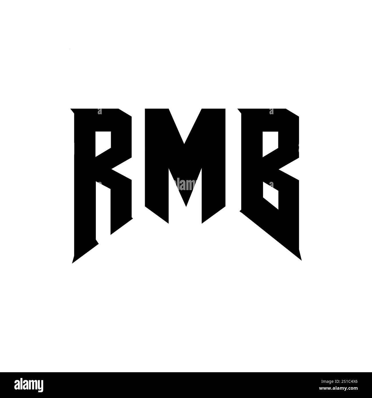 RMB letter logo design for technology company. RMB logo design black ...