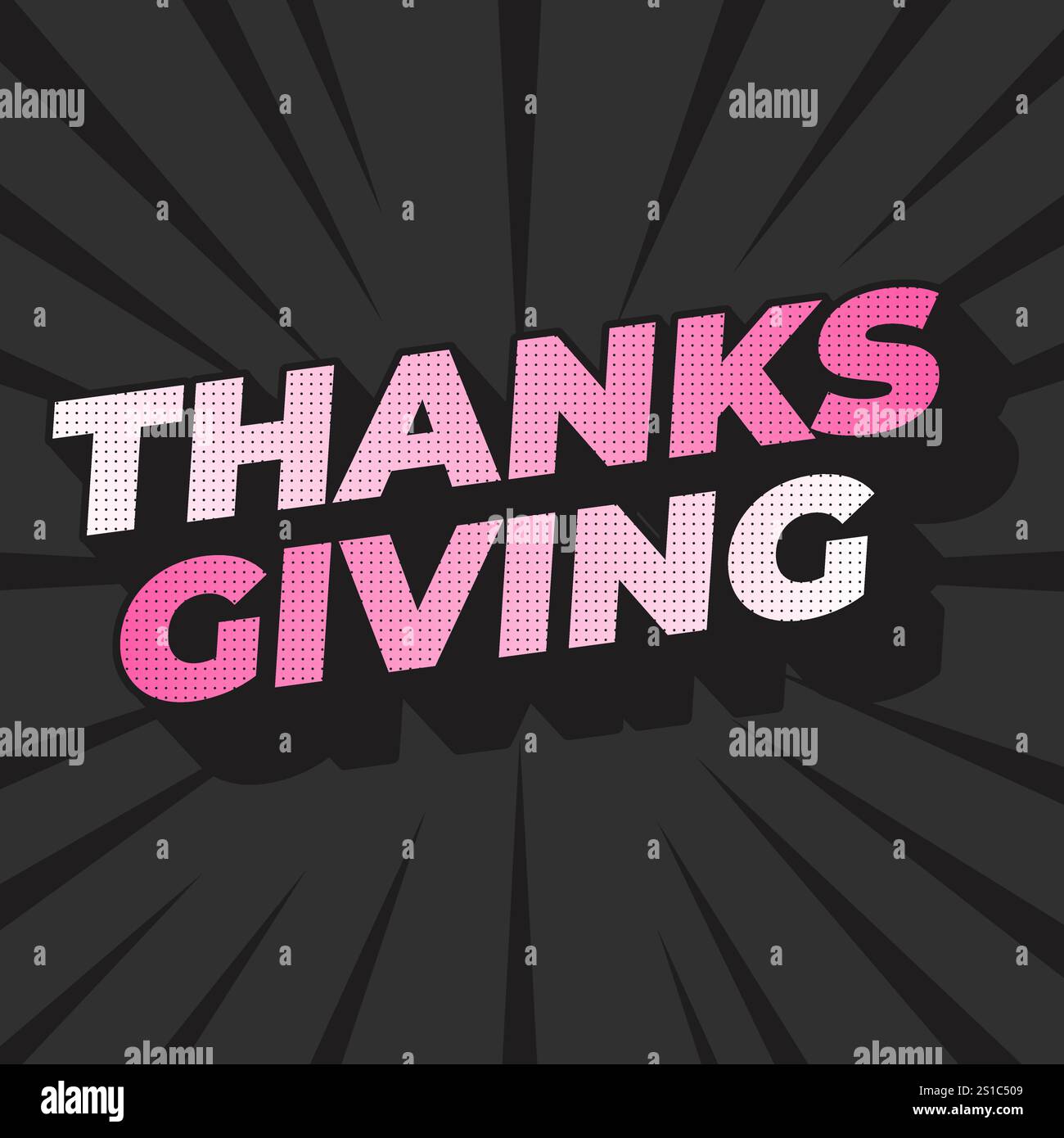 Thanksgiving text effect design in bold font with 3D style Stock Vector ...