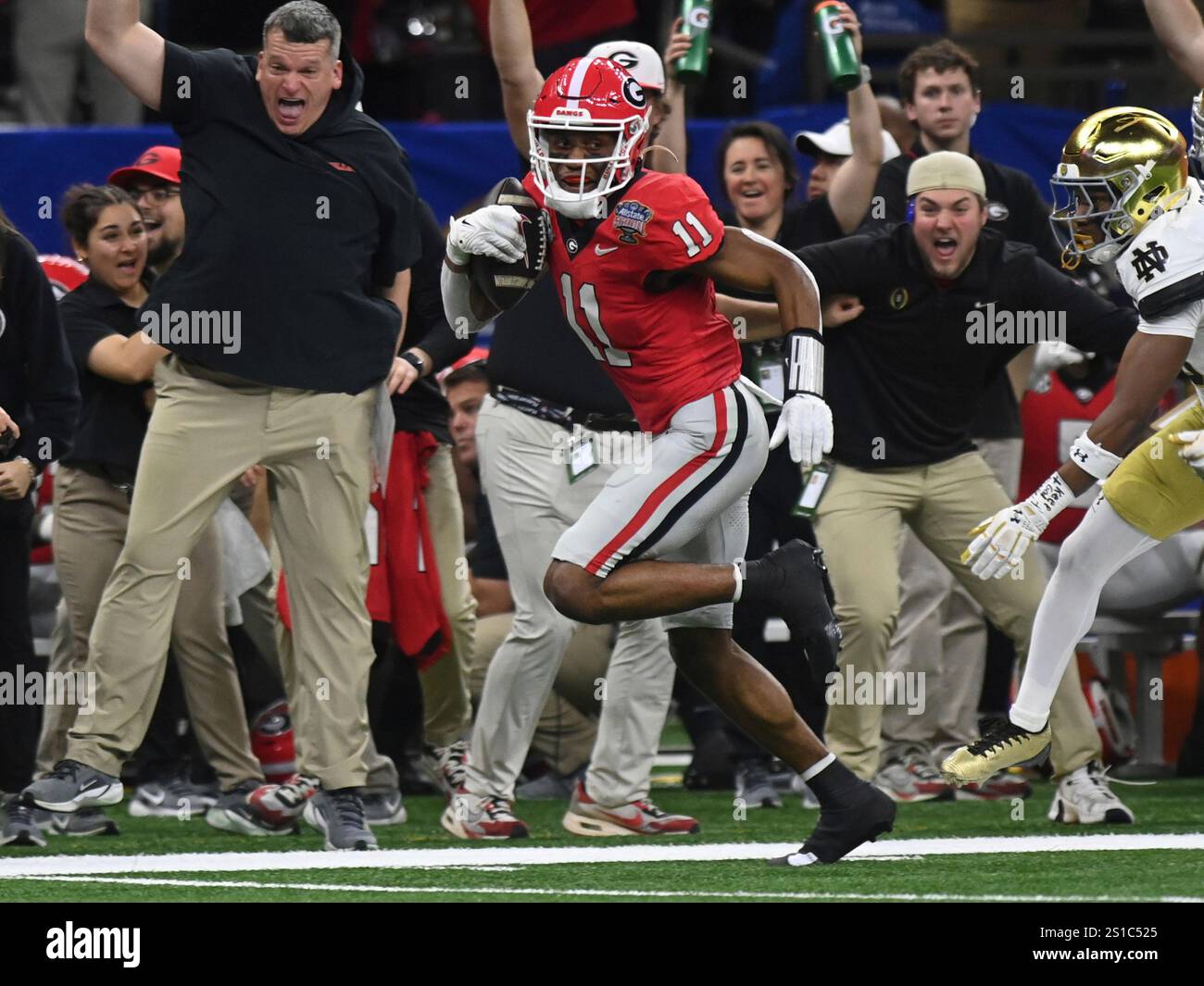 NEW ORLEANS, LA - JANUARY 02: Wide Receiver Arian Smith #11 of the ...