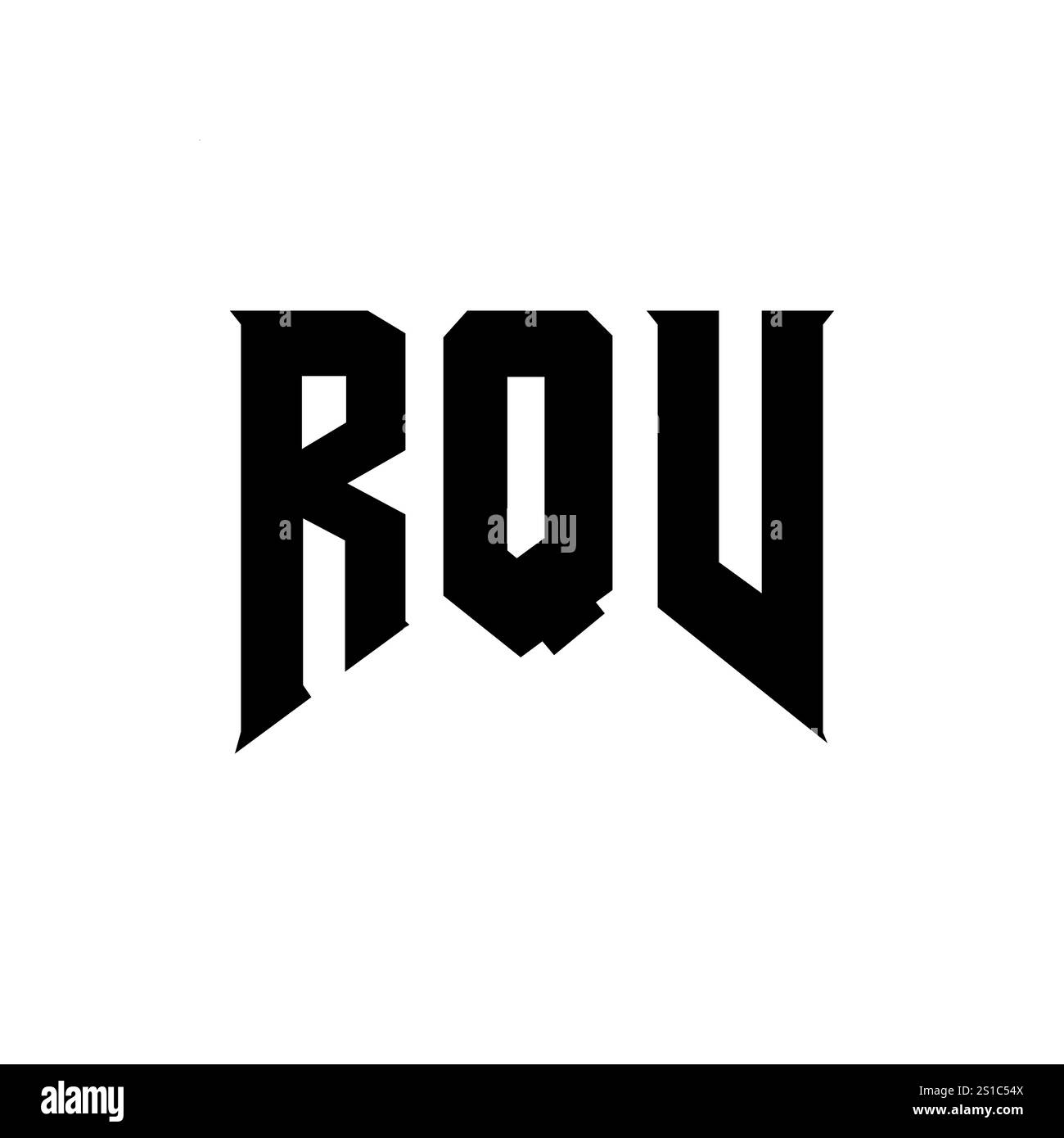 RQV letter logo design for technology company. RQV logo design black ...