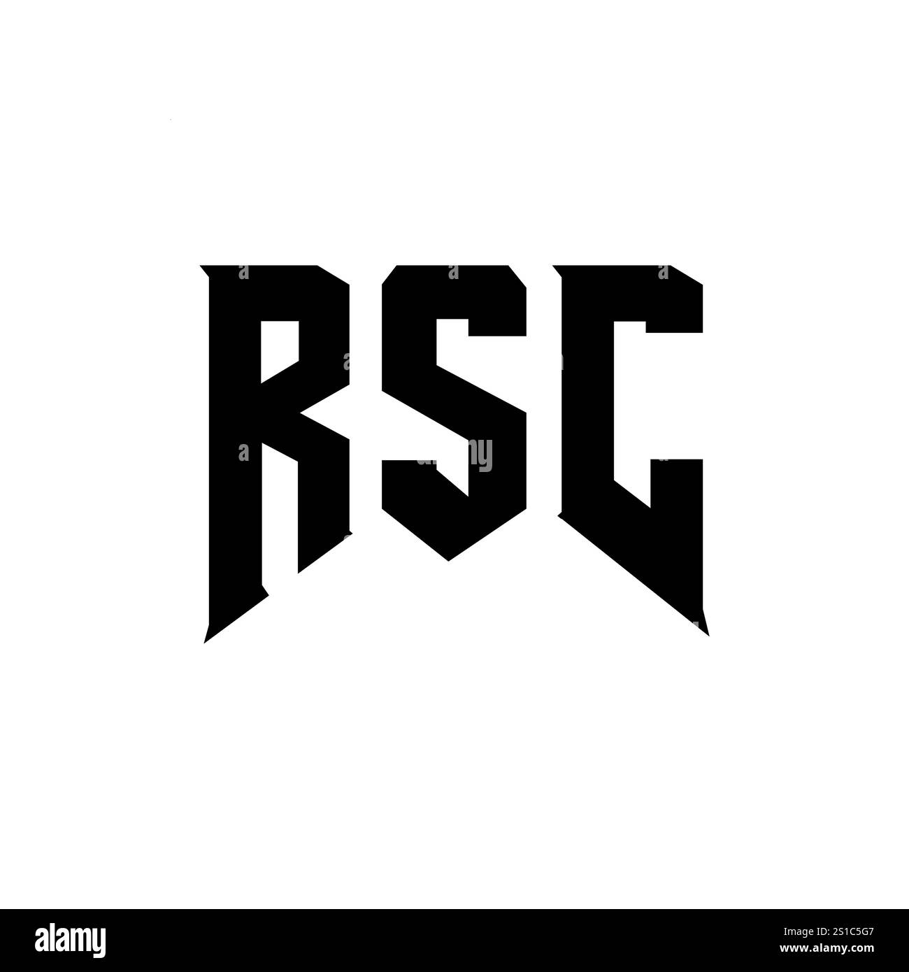 RSC letter logo design for technology company. RSC logo design black ...