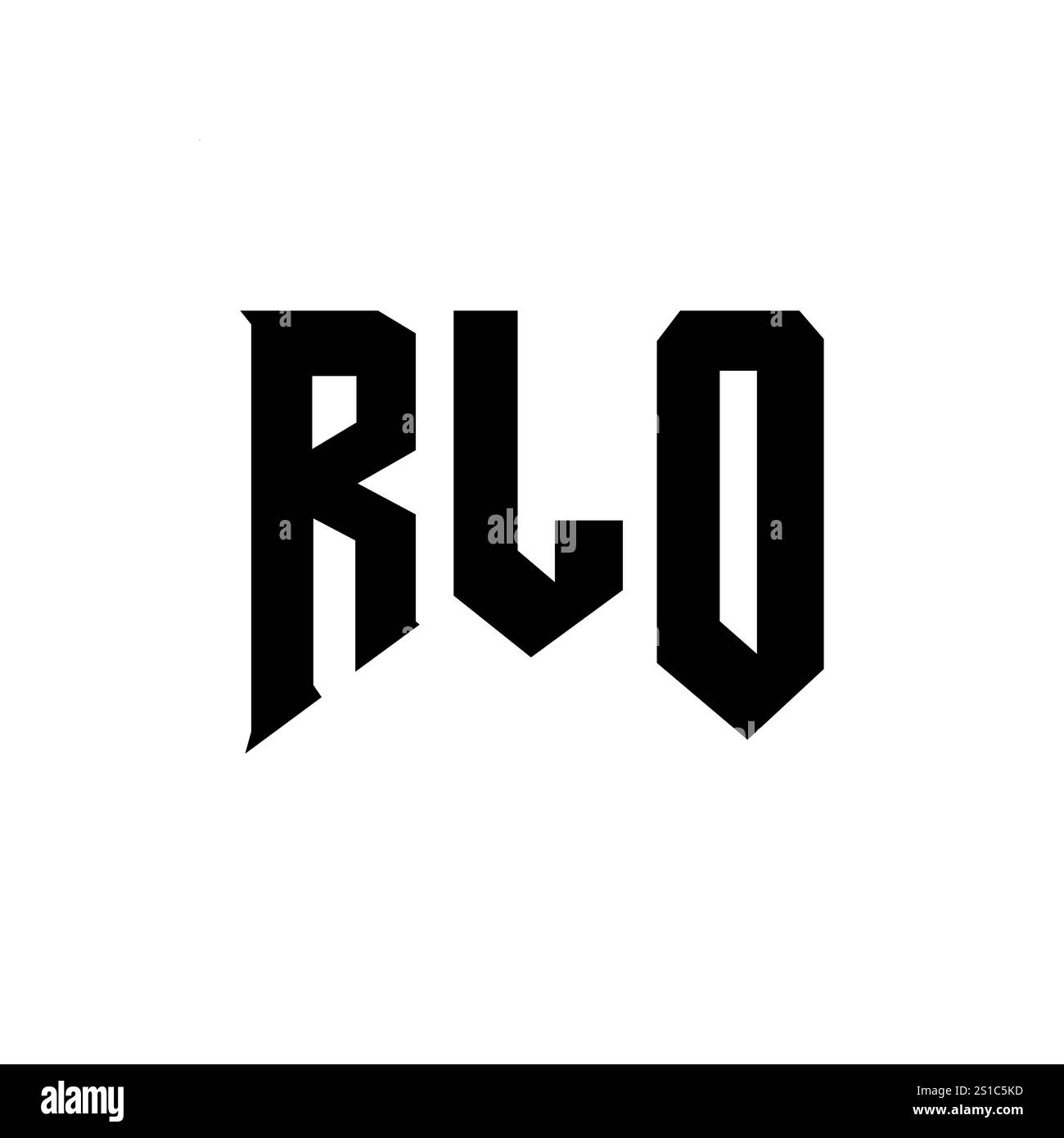 RLO letter logo design for technology company. RLO logo design black ...