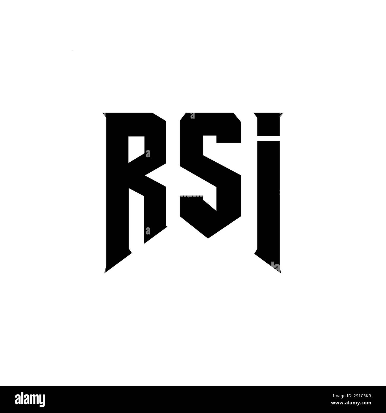 RSI letter logo design for technology company. RSI logo design black ...