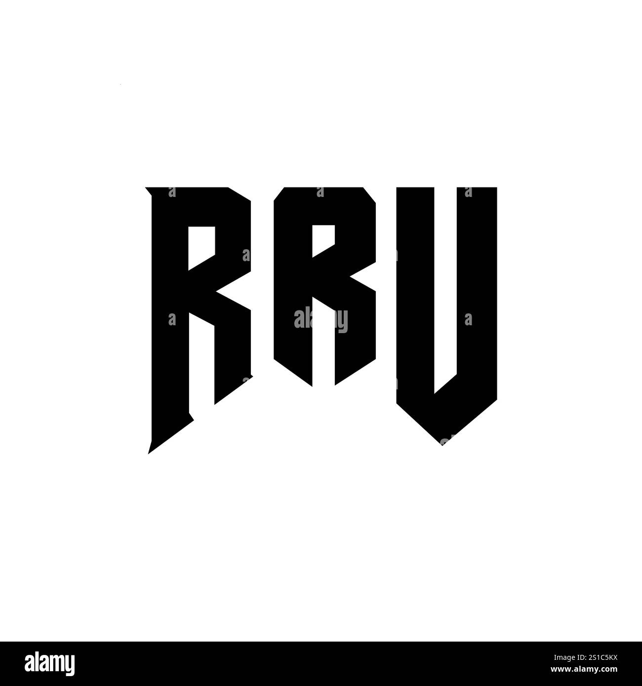 RRU letter logo design for technology company. RRU logo design black ...