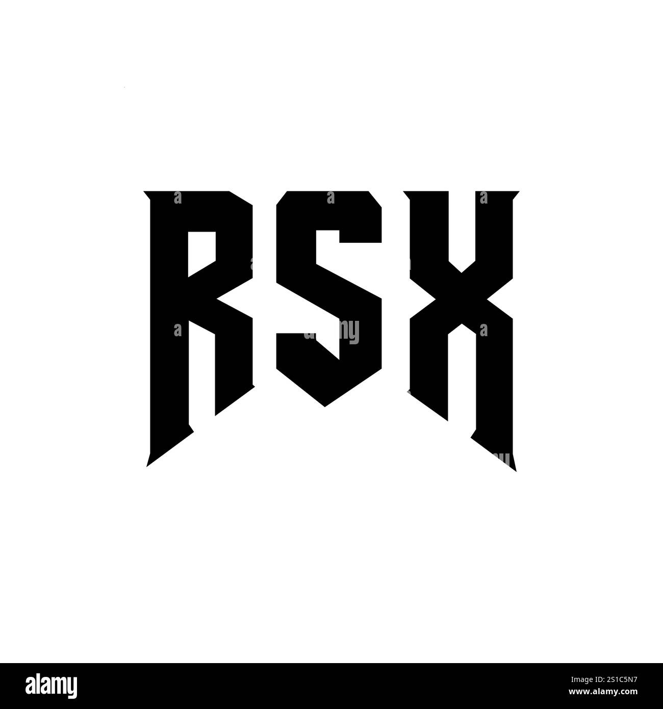 RSX letter logo design for technology company. RSX logo design black ...
