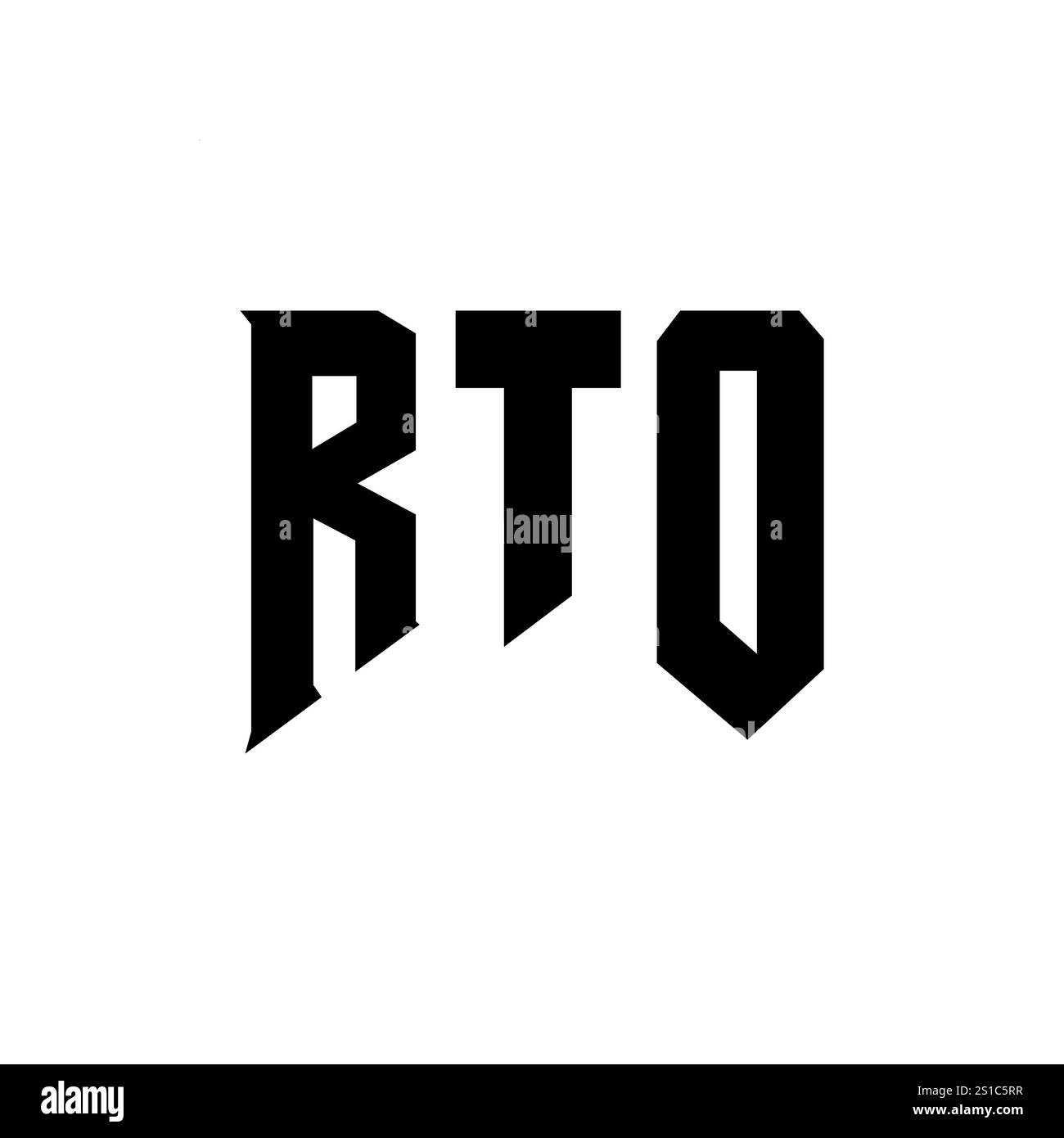 RTO letter logo design for technology company. RTO logo design black ...