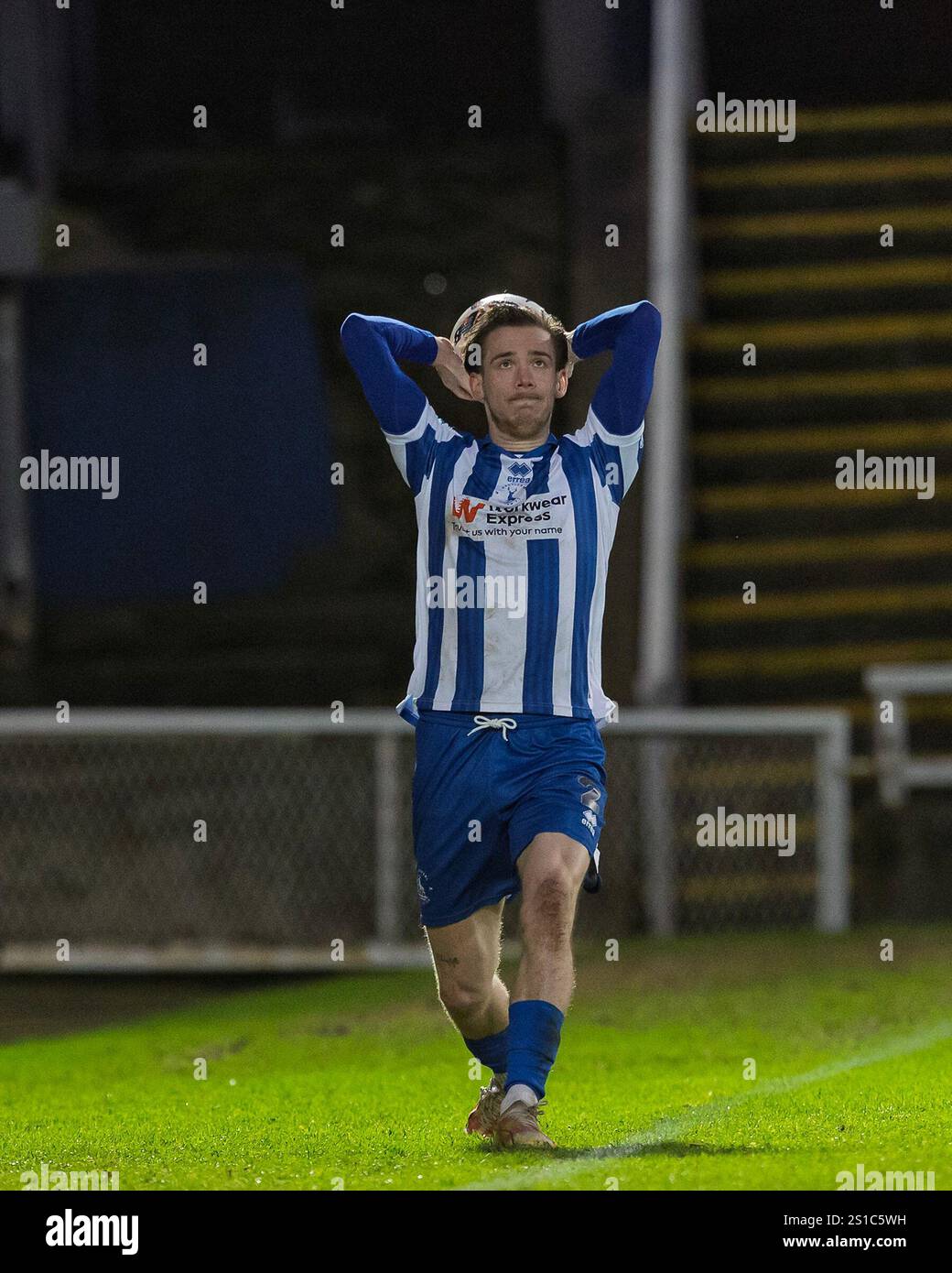 Hartlepool United's Daniel Dodds is seen in action during the Vanarama ...