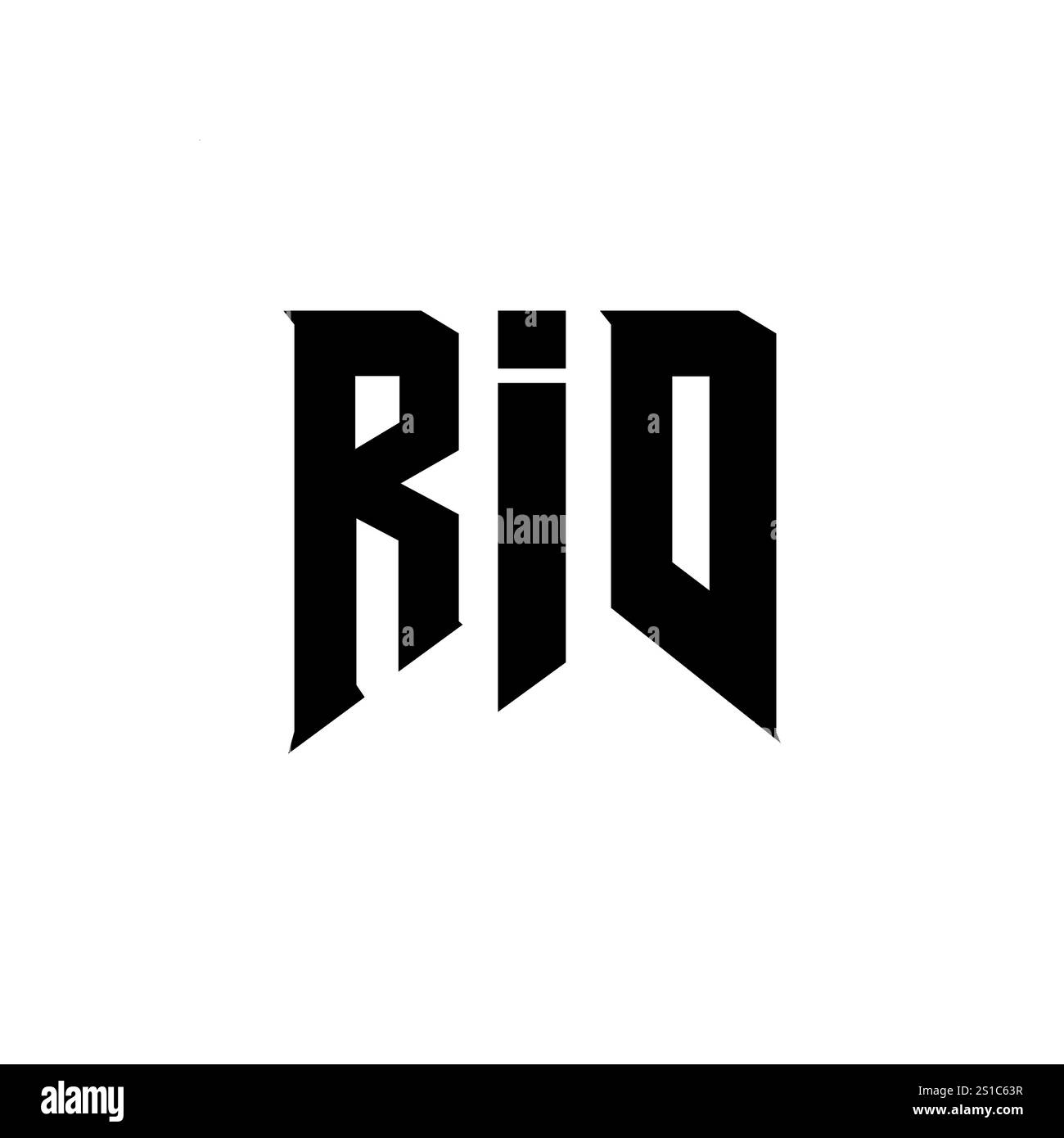 RID letter logo design for technology company. RID logo design black ...