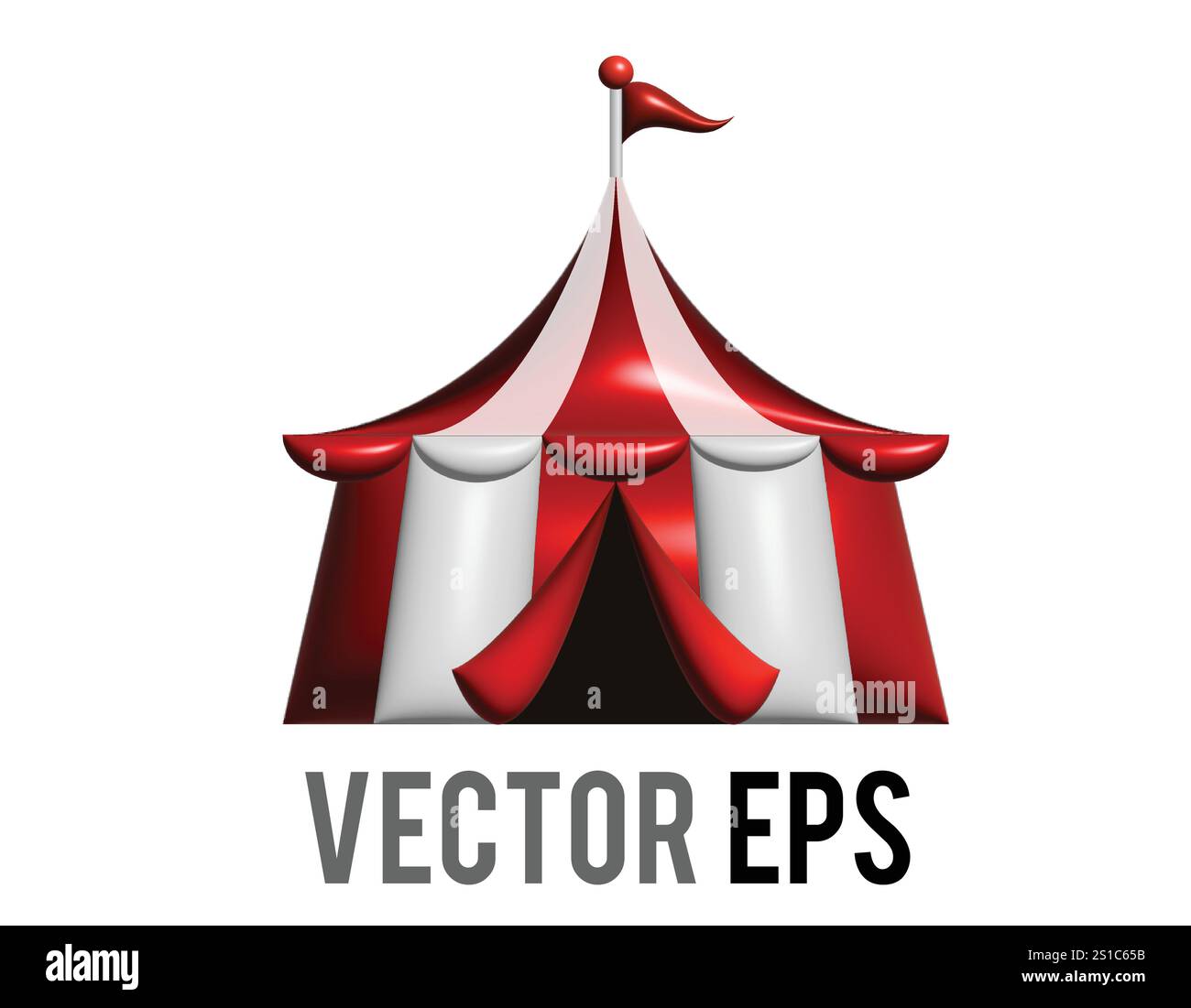 Circus tent on white Stock Vector Images - Alamy
