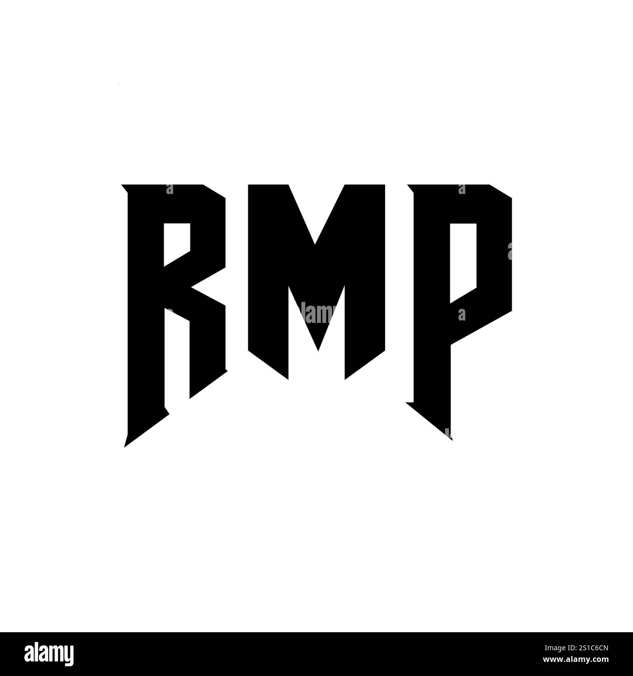 RMP letter logo design for technology company. RMP logo design black ...
