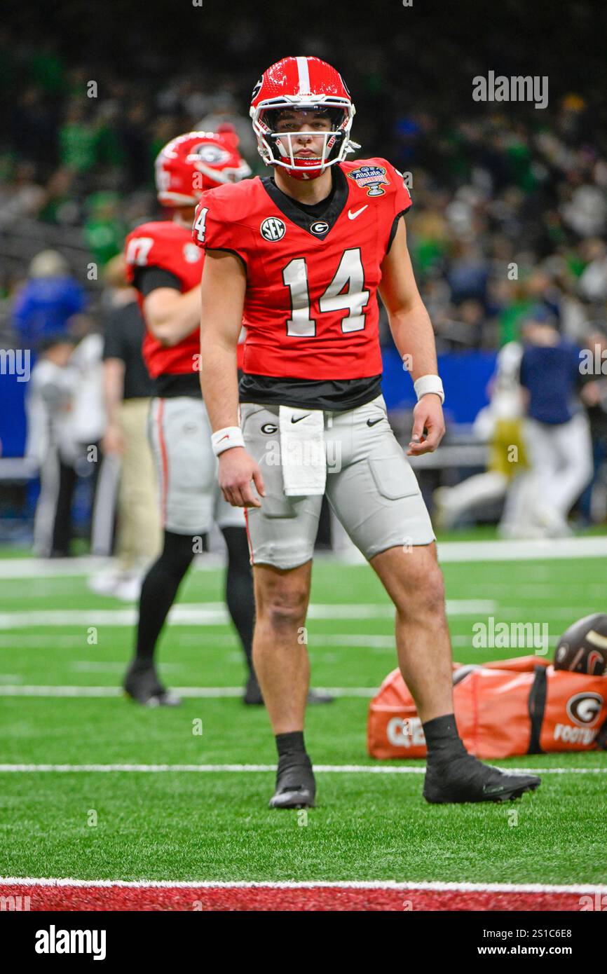 NEW ORLEANS, LA - JANUARY 02: Quarterback Gunner Stockton #14 of the ...