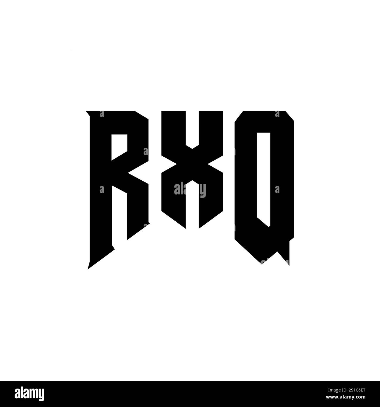 Rxq logo design hi-res stock photography and images - Alamy