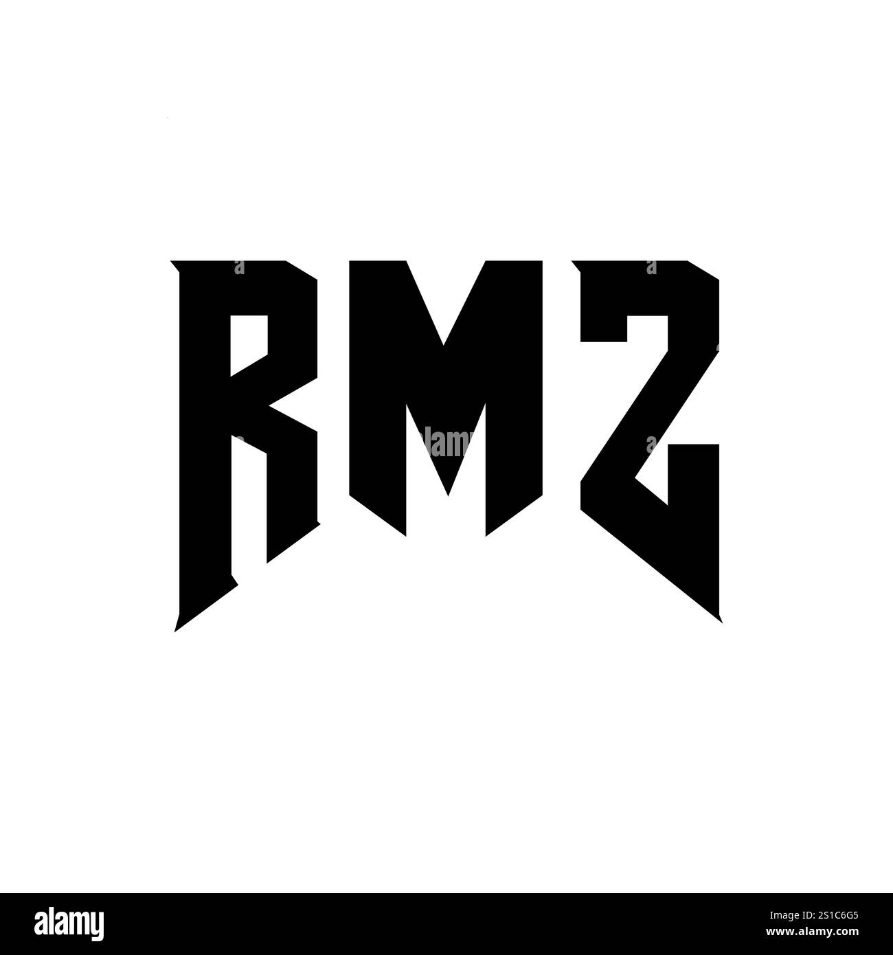 RMZ letter logo design for technology company. RMZ logo design black ...
