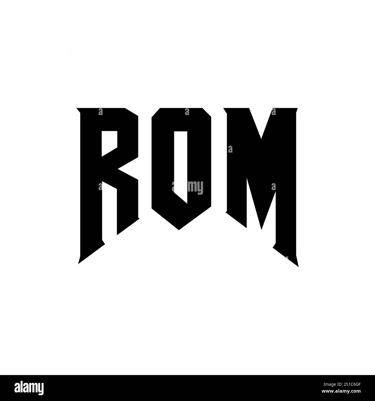 Rom tech logo Black and White Stock Photos & Images - Alamy