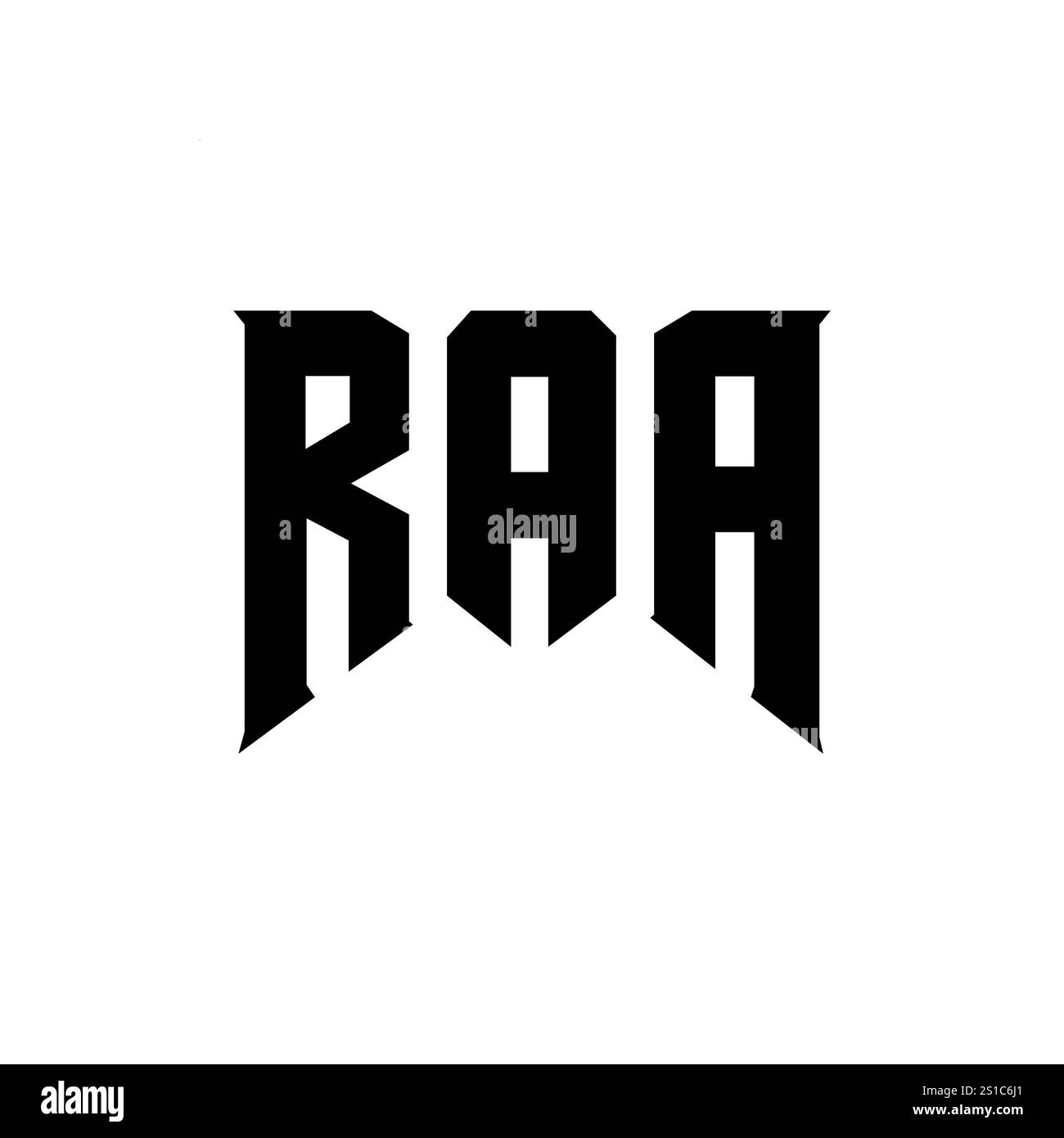 RAA letter logo design for technology company. RAA logo design black ...