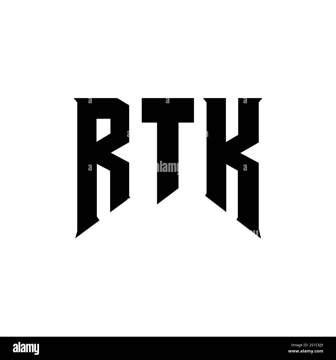 RTK letter logo design for technology company. RTK logo design black ...